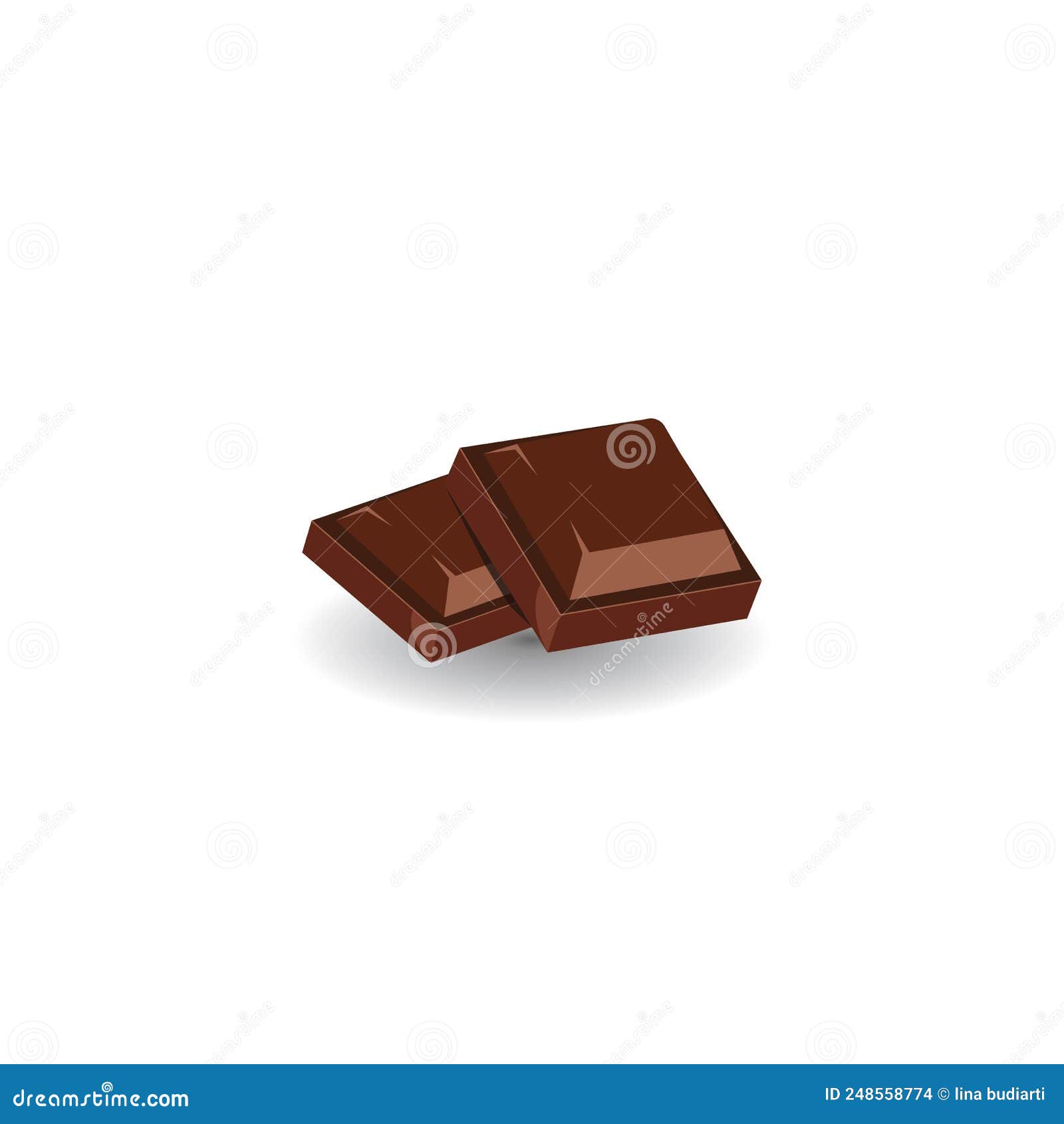 Chocolate icon stock vector. Illustration of color, dessert - 248558774