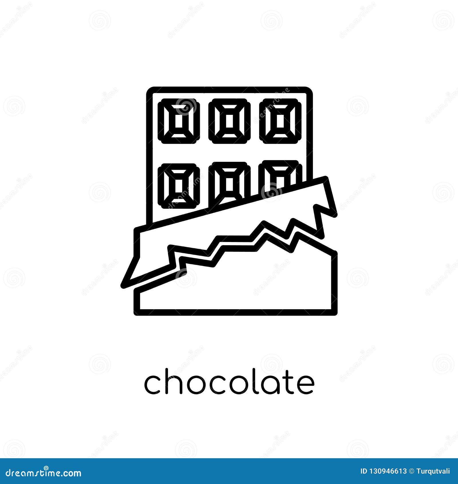 Chocolate Icon from Drinks Collection. Stock Vector - Illustration of ...