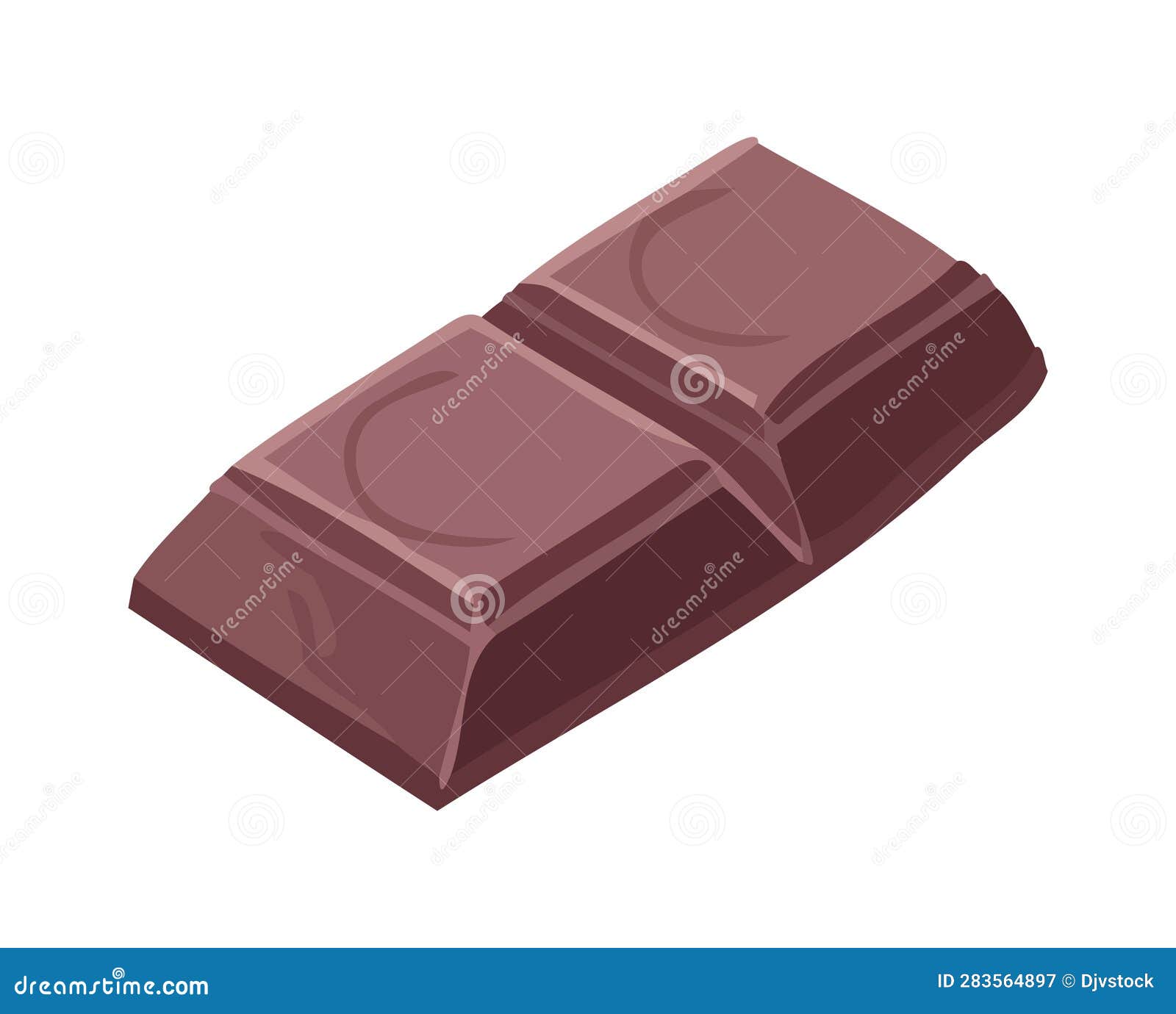 Chocolate Icon Symbolizes Gourmet Dessert Stock Vector - Illustration ...
