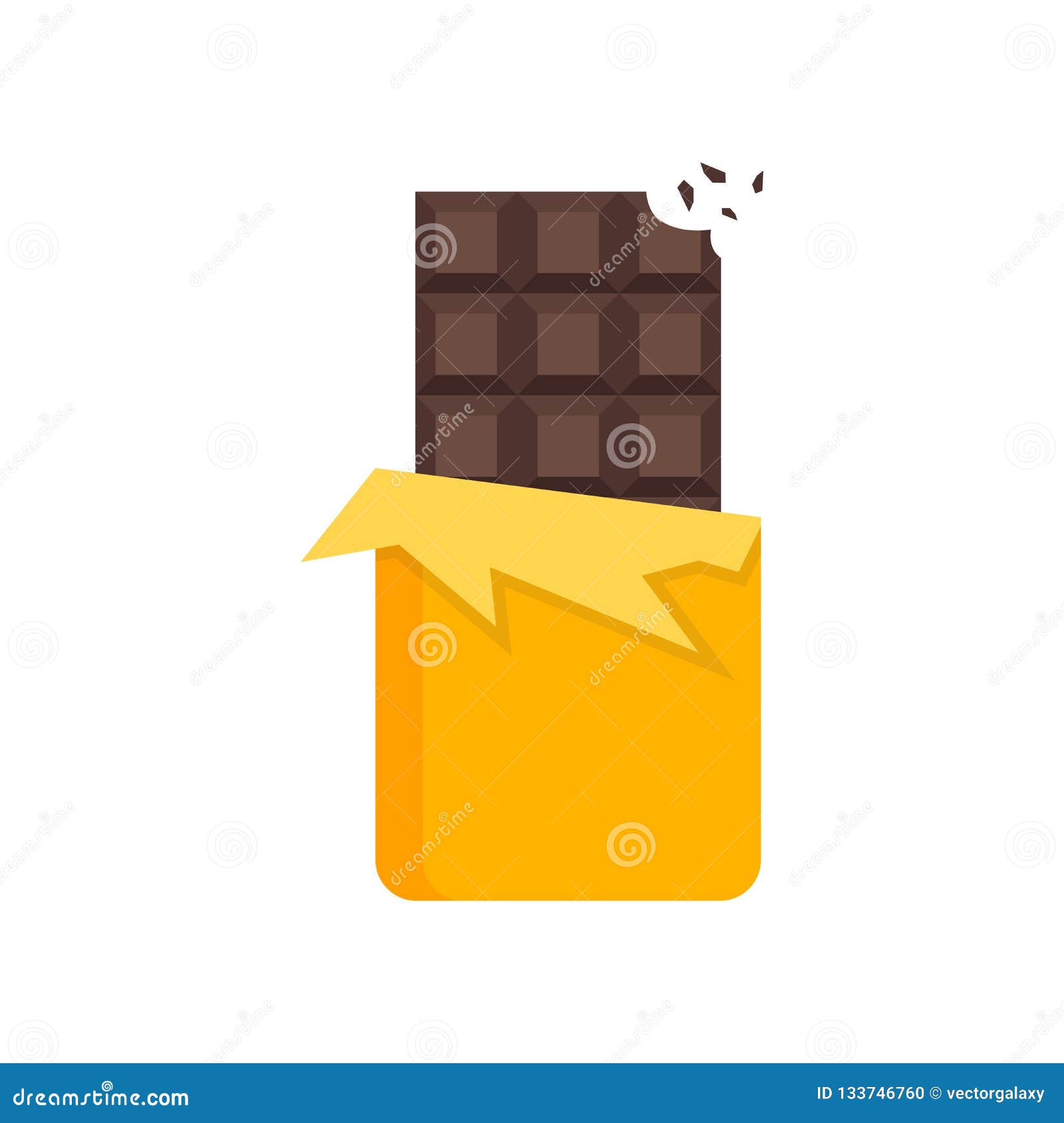 Chocolate Icon Vector Sign and Symbol Isolated on White Background ...