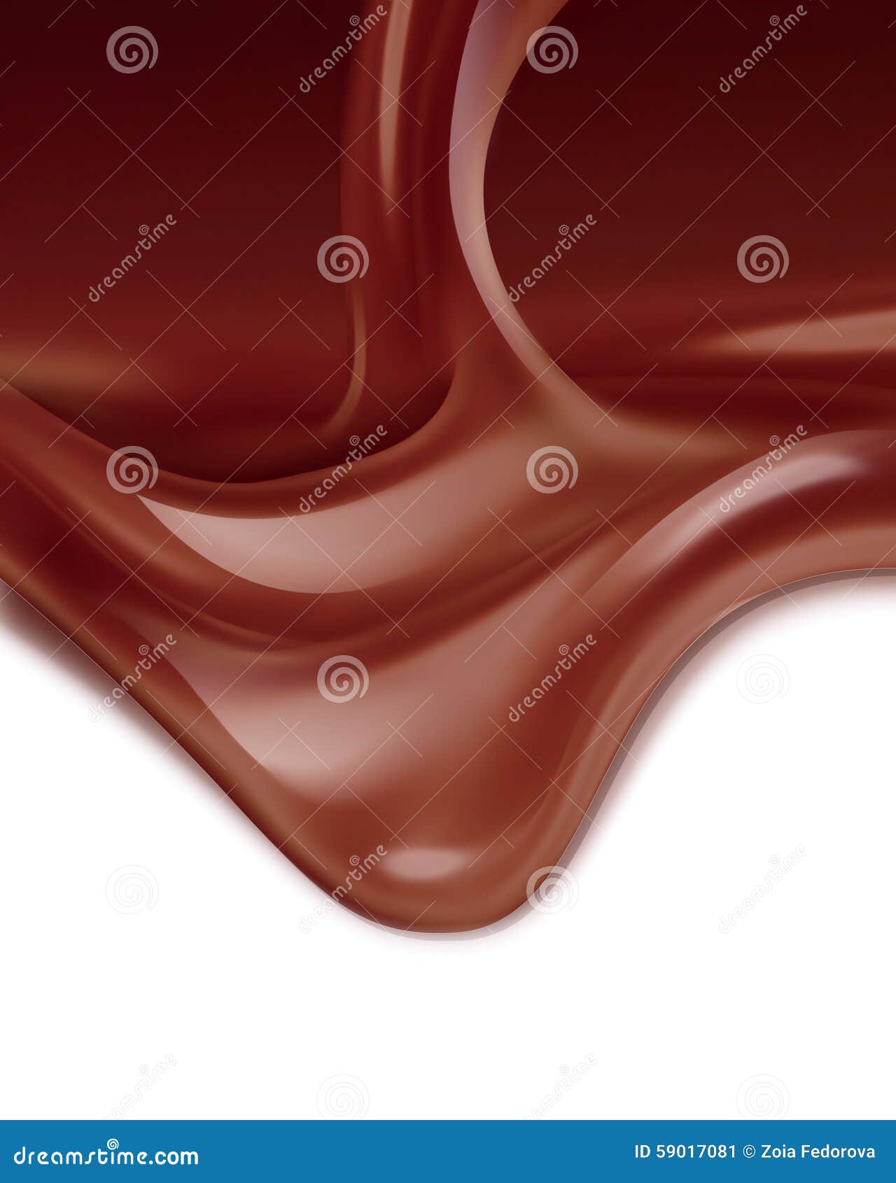 Chocolate líquido stock de ilustración. Ilustración de movimiento ...