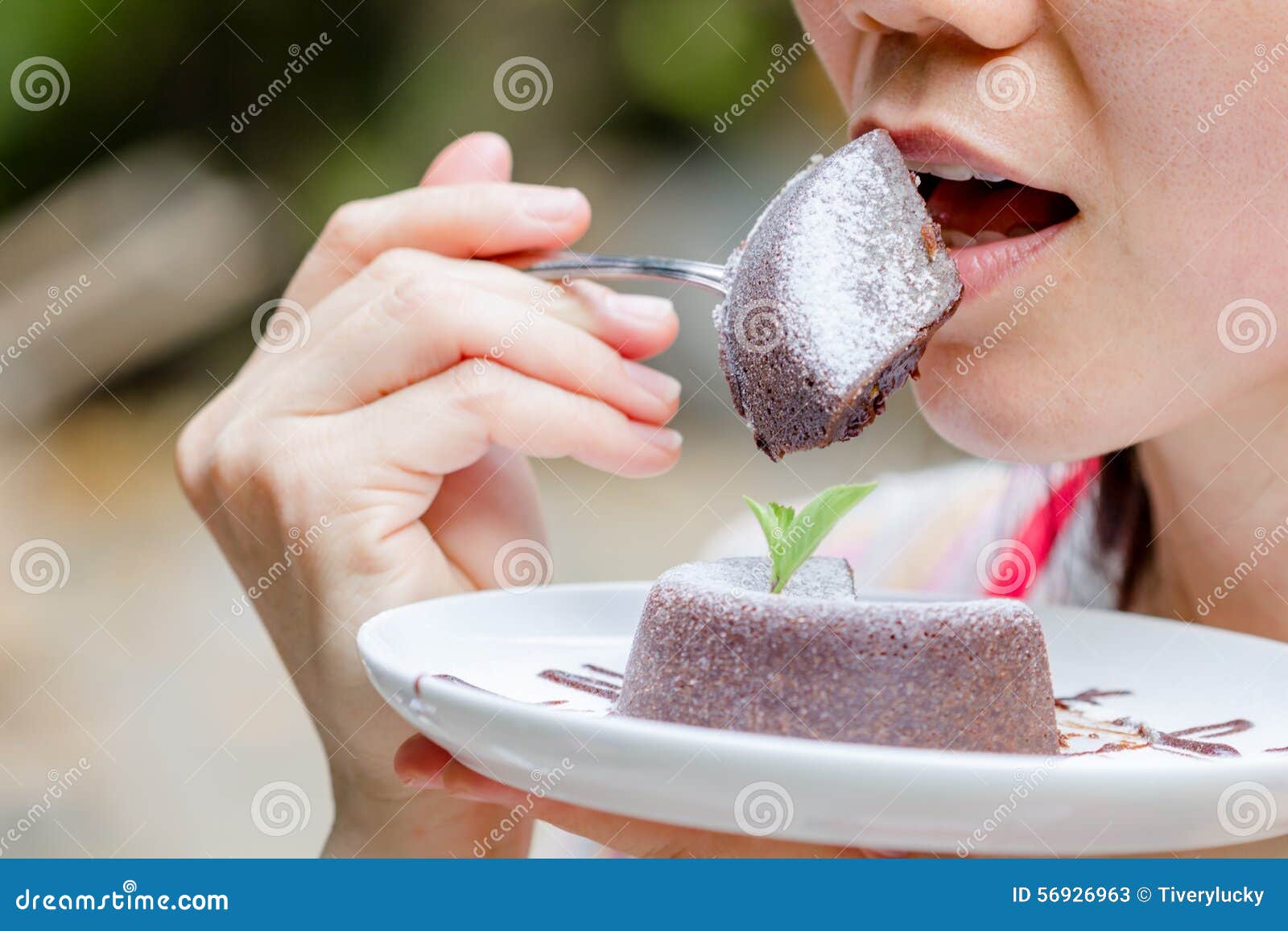 Chocolate lava cake stock image. Image of fondant, fruit - 56926963