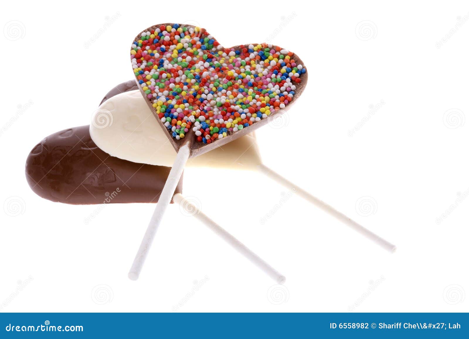 Chocolate Lollipops Isolated Stock Photo - Image of candy, chocolate ...