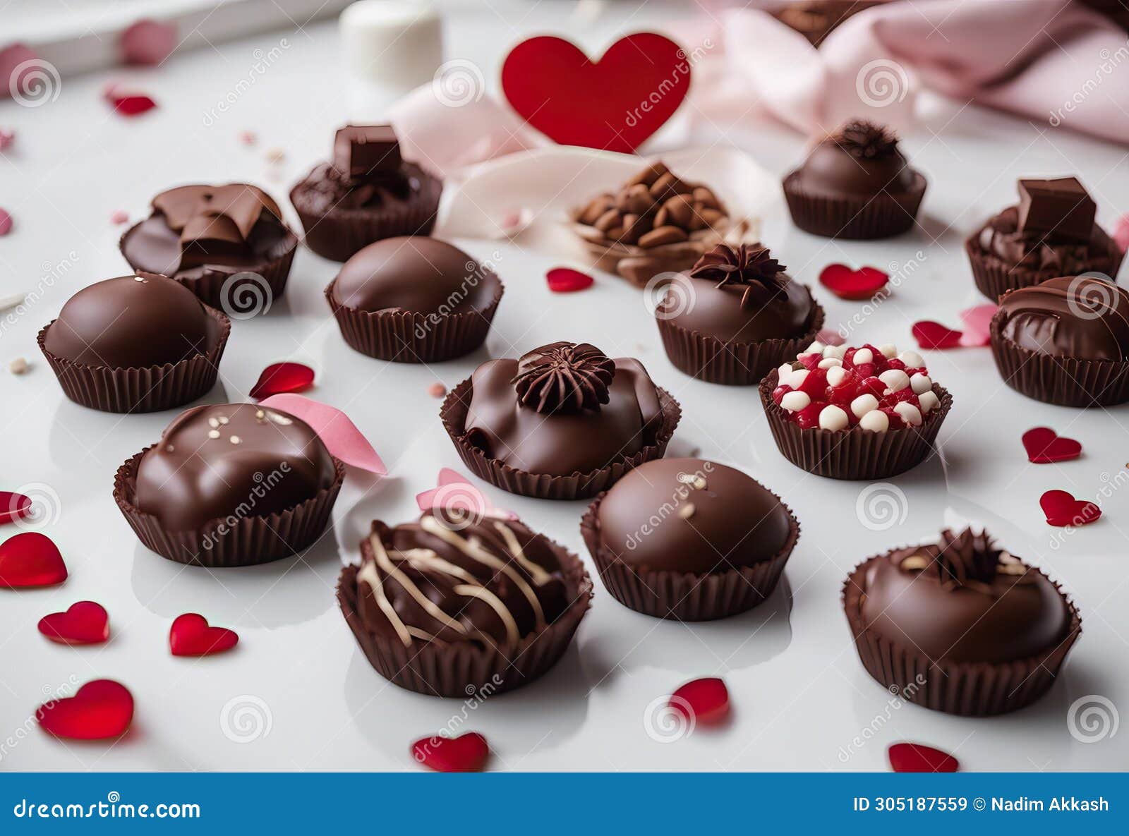 Chocolate Love White Chocolate Plate Concept Various Stock Illustration ...