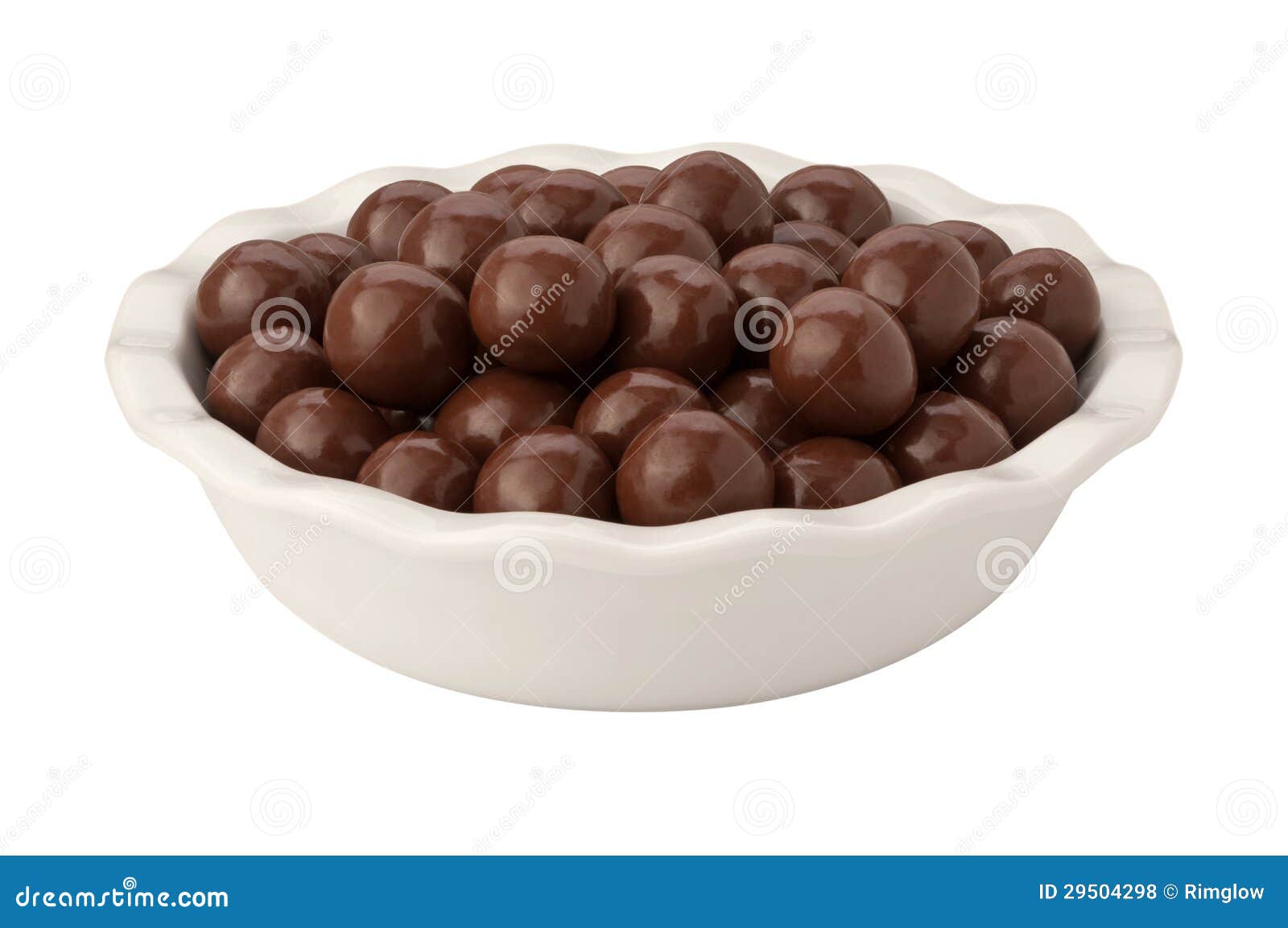 Chocolate Malt Balls Isolated Stock Photo - Image of gourmet, pieces ...