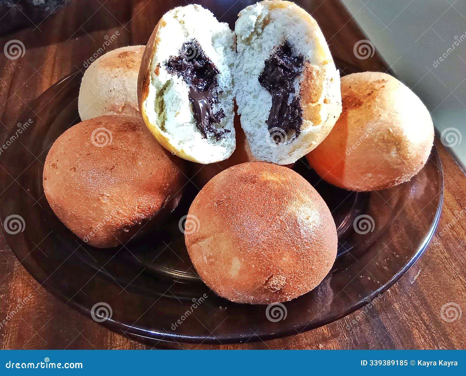 Chocolate Mantau Cake, a Typical Chinese Snack Stock Image - Image of ...