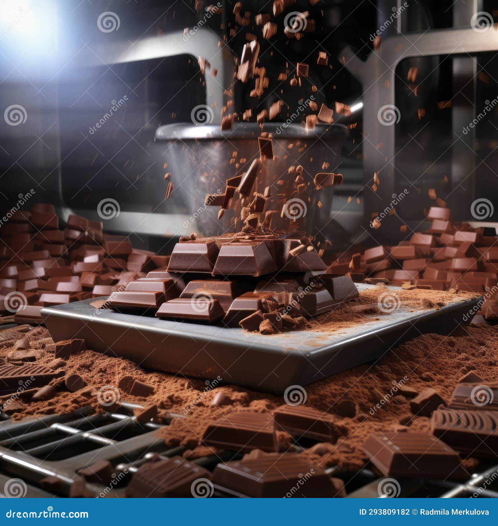 Chocolate Manufacturing Process Stock Illustration - Illustration of ...