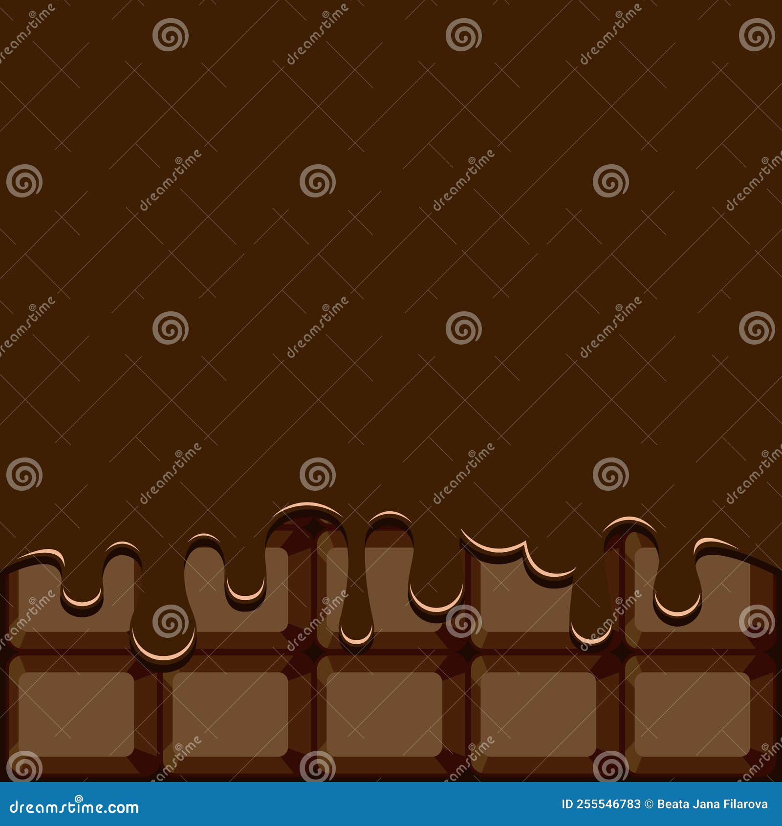 Chocolate Brown Frame Background with Copy Space Vector Stock Vector ...