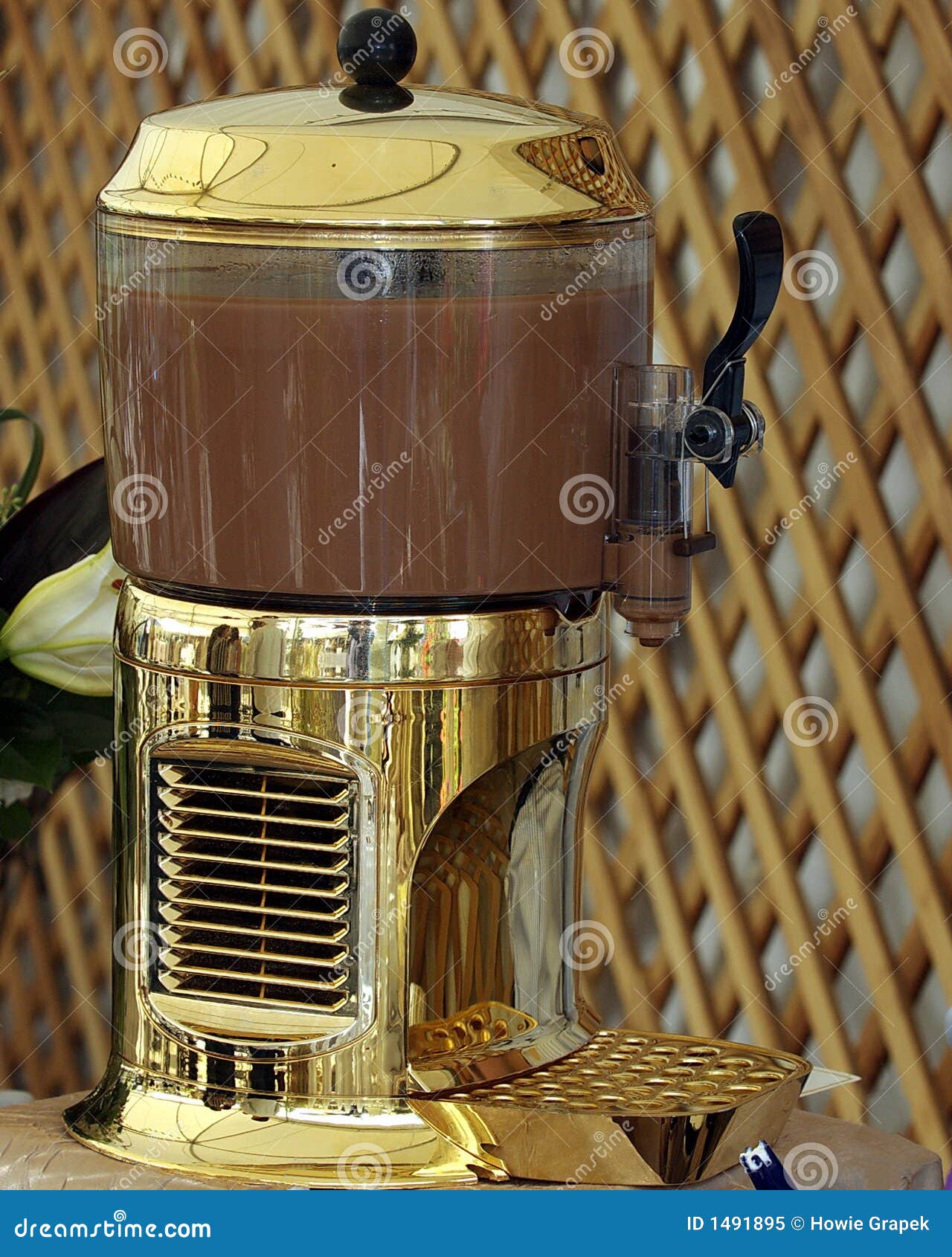 Chocolate Melting Machine stock image. Image of attractive - 1491895