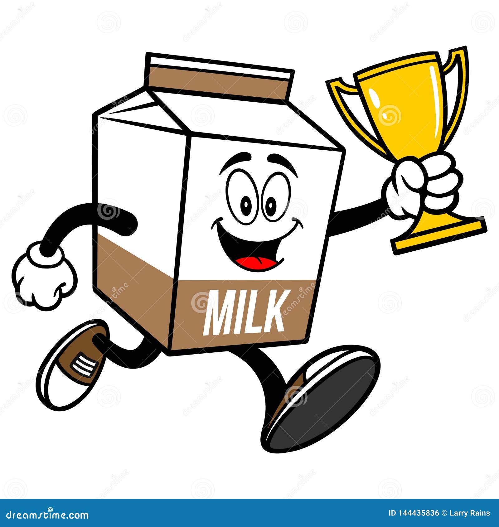 Carton Man Running Fast With Bag Scared With Something, He Is Looking ... Carton Man Running Fast With Bag Scared With Something, He Is Looking ...