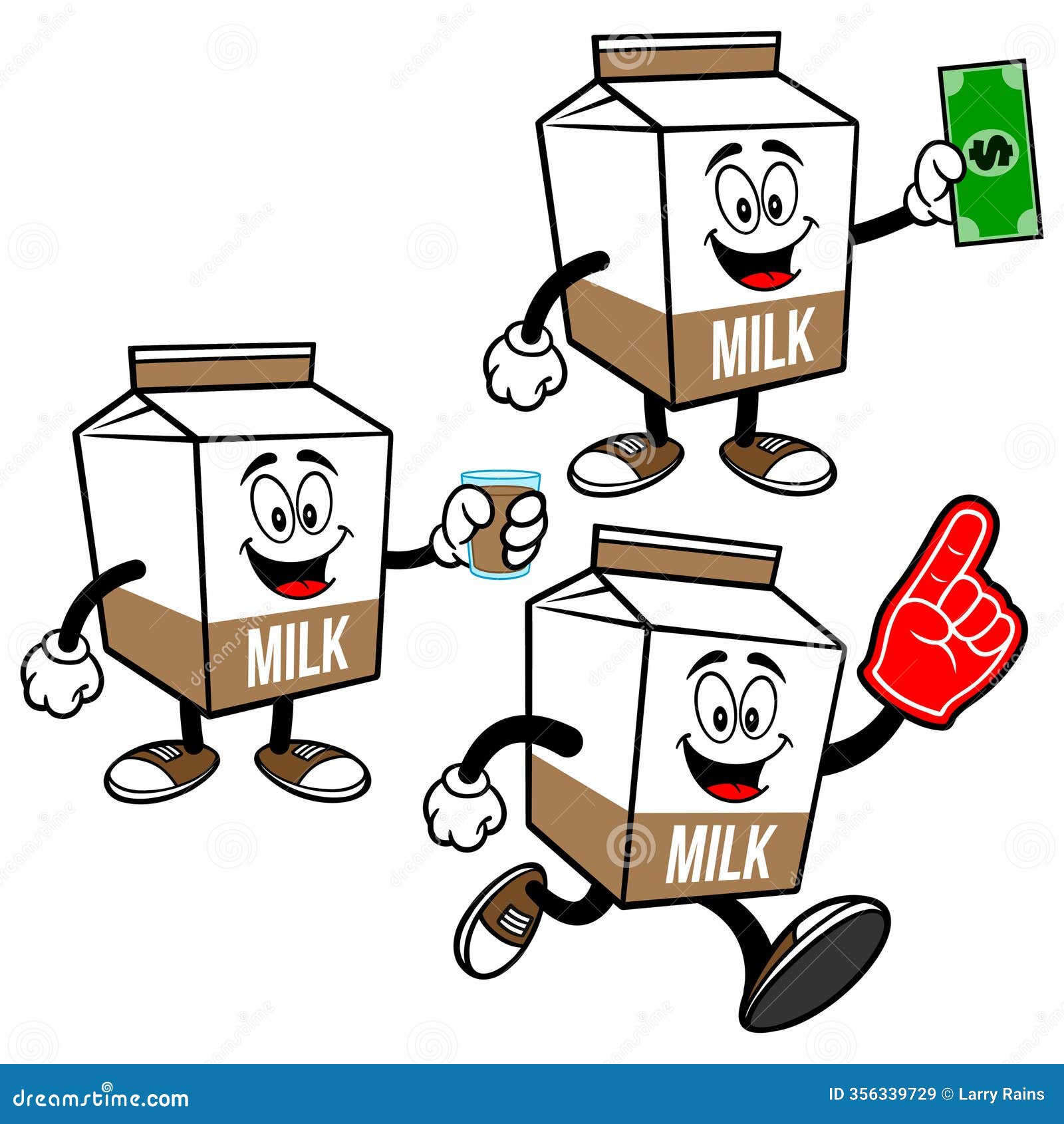 Chocolate Milk Character Set 03 Stock Vector - Illustration of cartoon ...