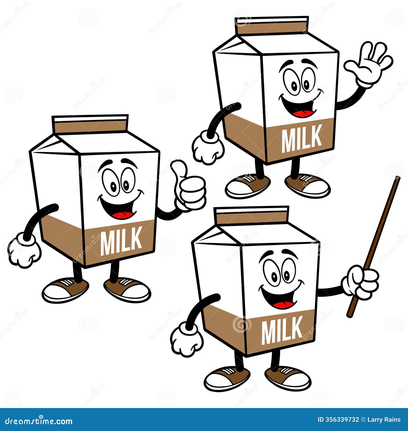 Chocolate Milk Character Set 04 Stock Vector - Illustration of milk ...