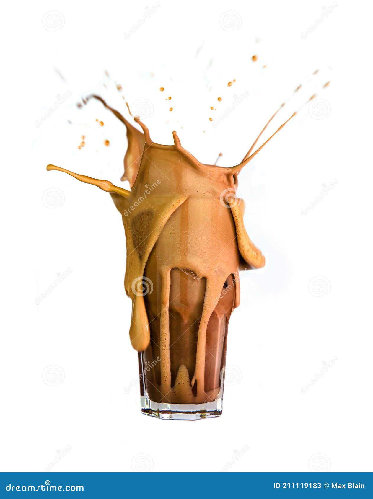 Chocolate milk shake stock image. Image of delicious - 211119183