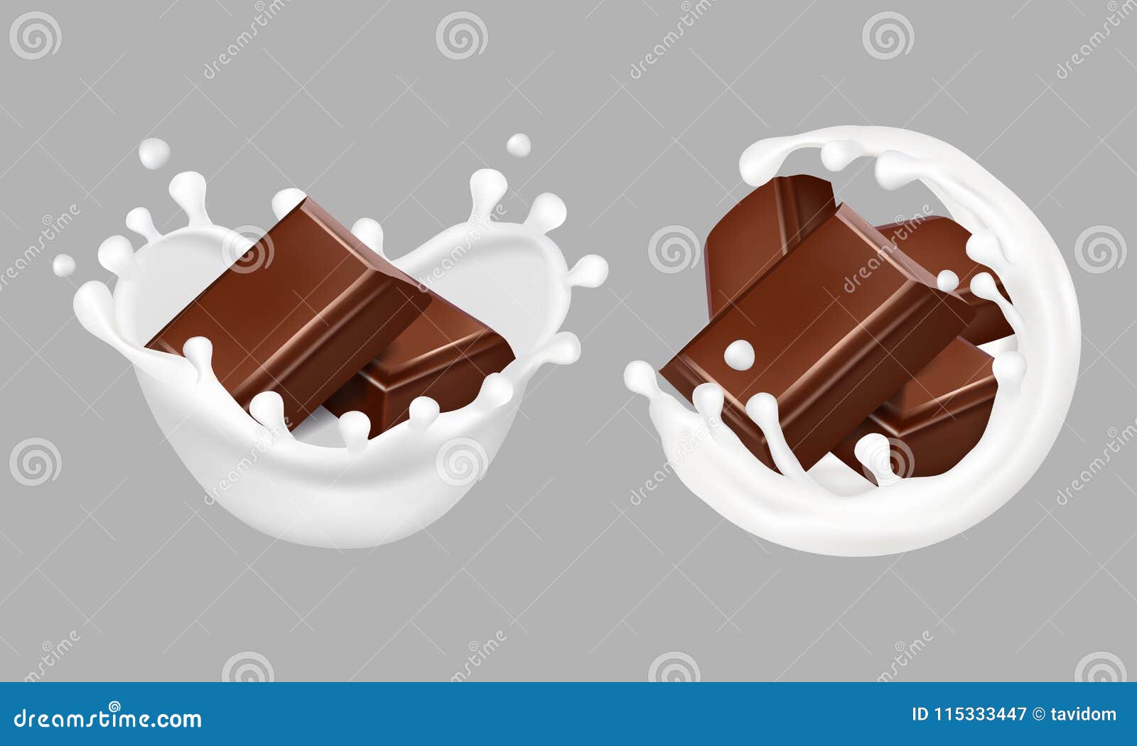Chocolate Milk Splash Vector