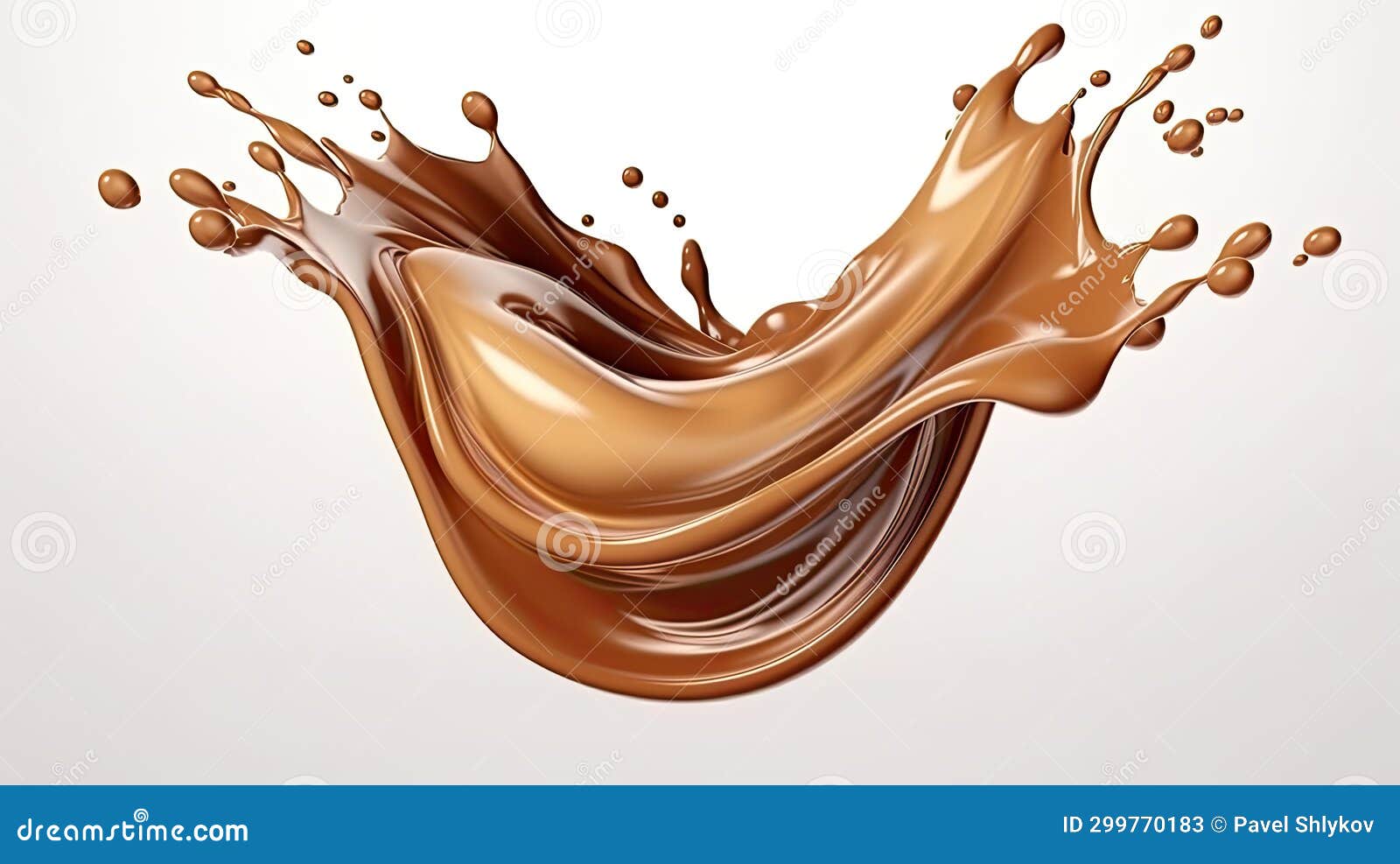 Chocolate and Milk Splashes Moving To Each Other Stock Image - Image of ...