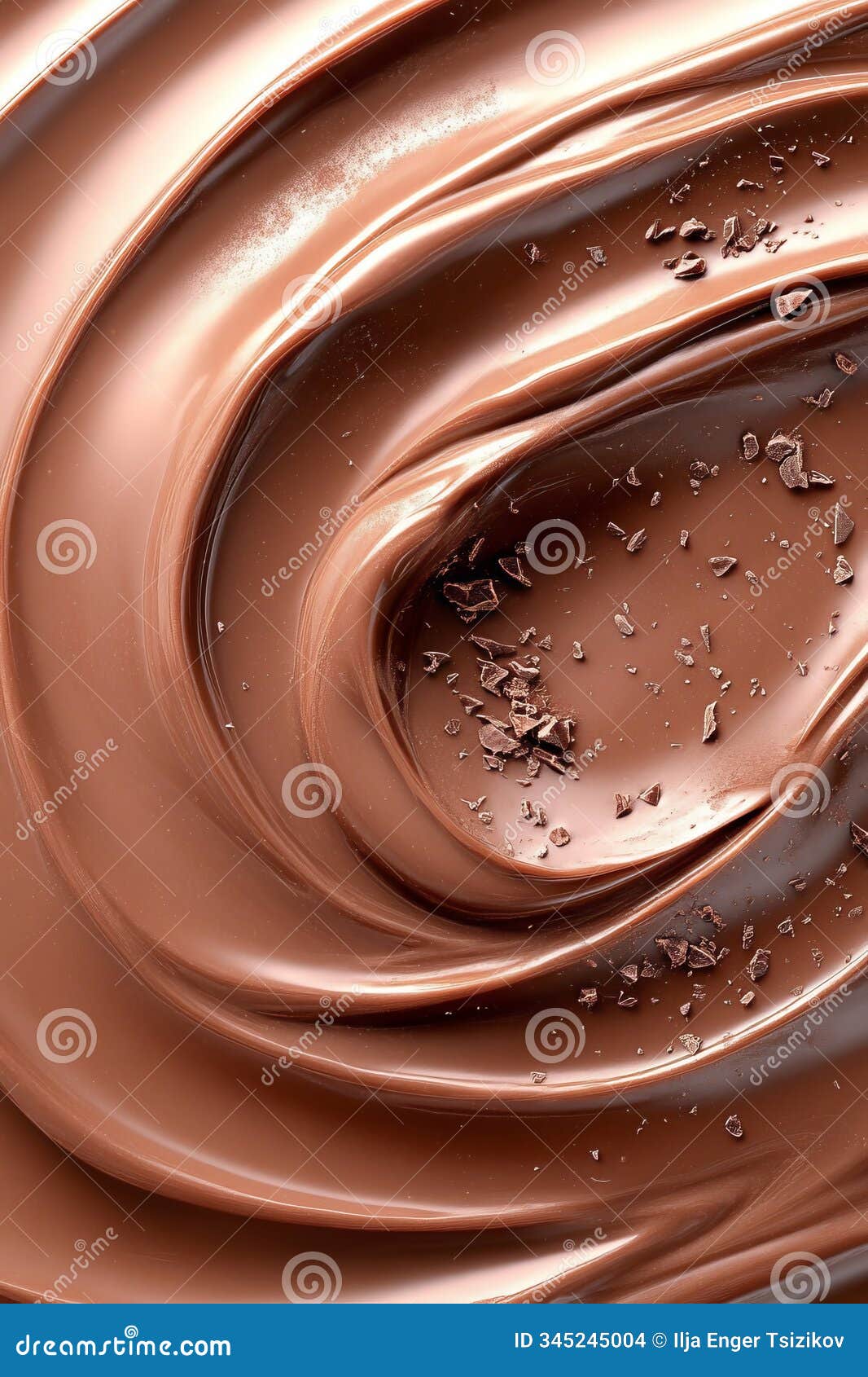 Chocolate. Milk Chocolate Texture Waves Background. Abstract Chocolate Stock Illustration ...