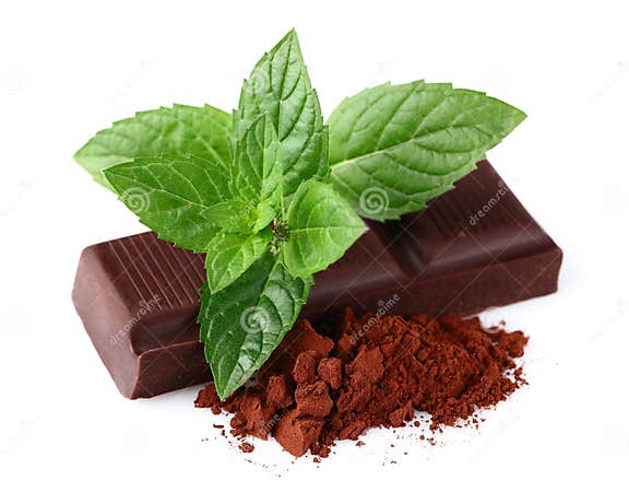 Chocolate with mint stock photo. Image of peppermint - 27190360