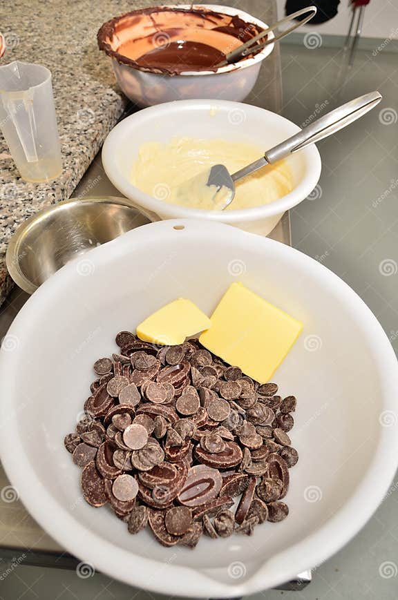 Chocolate Mixing stock image. Image of restaurant, sugar - 25621639