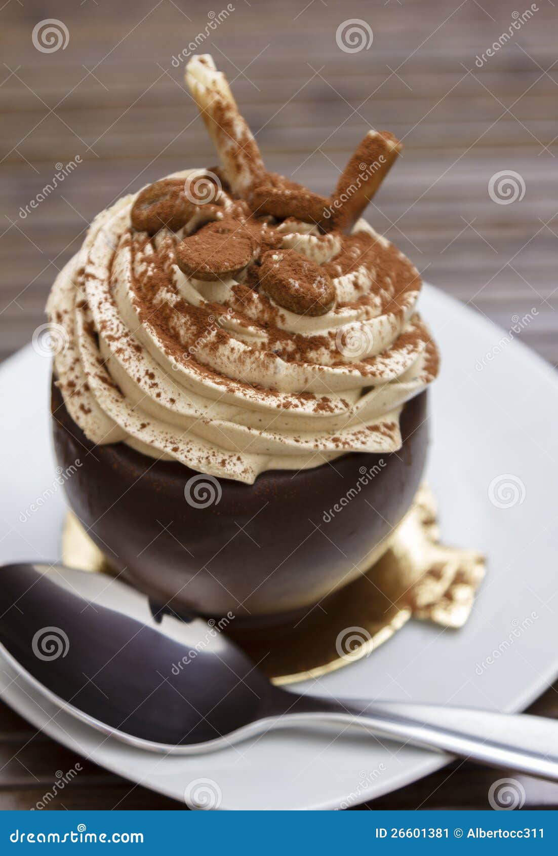 Chocolate mocha dessert stock image. Image of appetizer - 26601381
