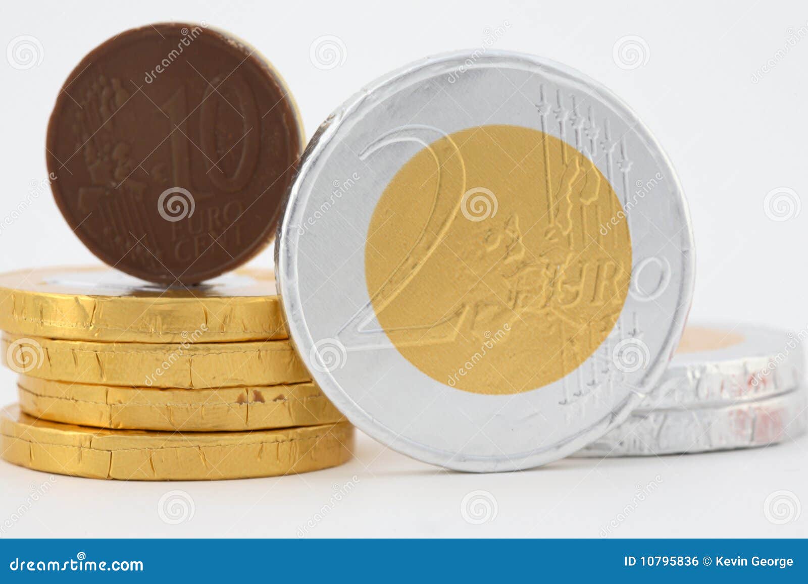 Chocolate Money stock photo. Image of coin, chocolate - 10795836