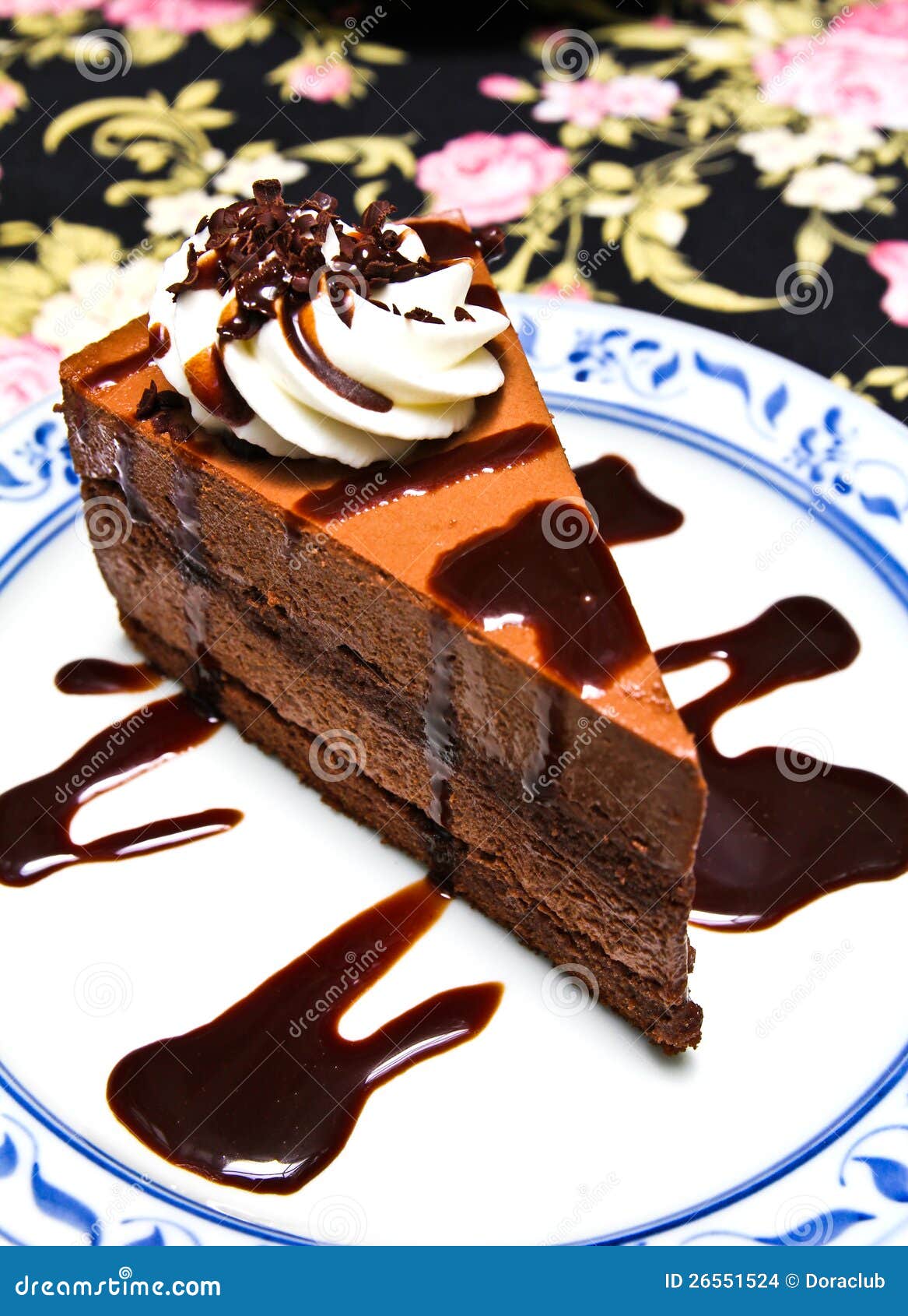 Chocolate moose cake stock photo. Image of cake, custard - 26551524