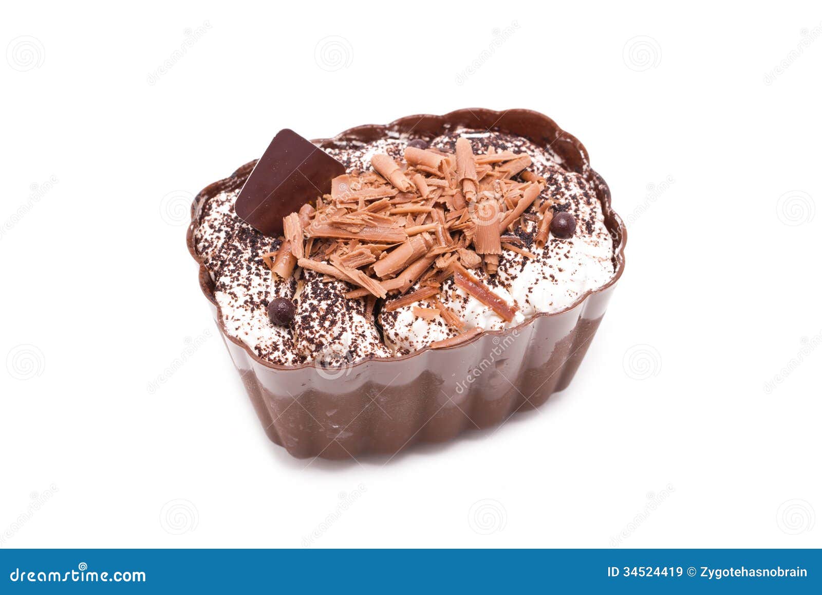 Chocolate Moose Dessert. stock image. Image of celebrating - 34524419