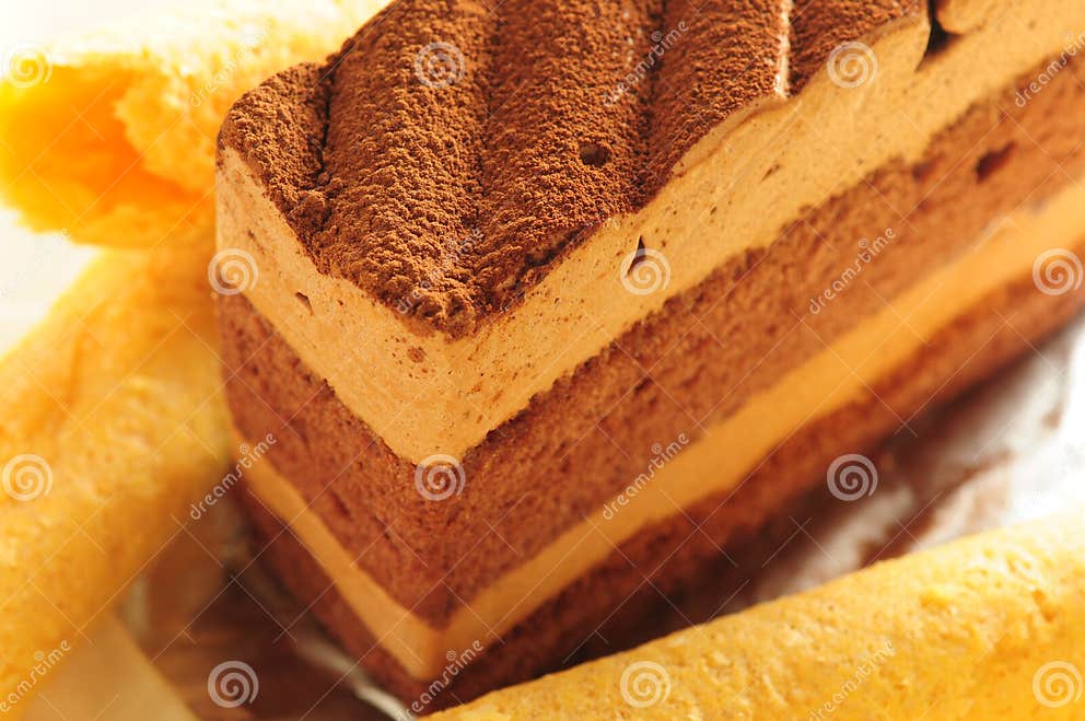 Chocolate mousse cake stock photo. Image of moose, sponge - 33261184