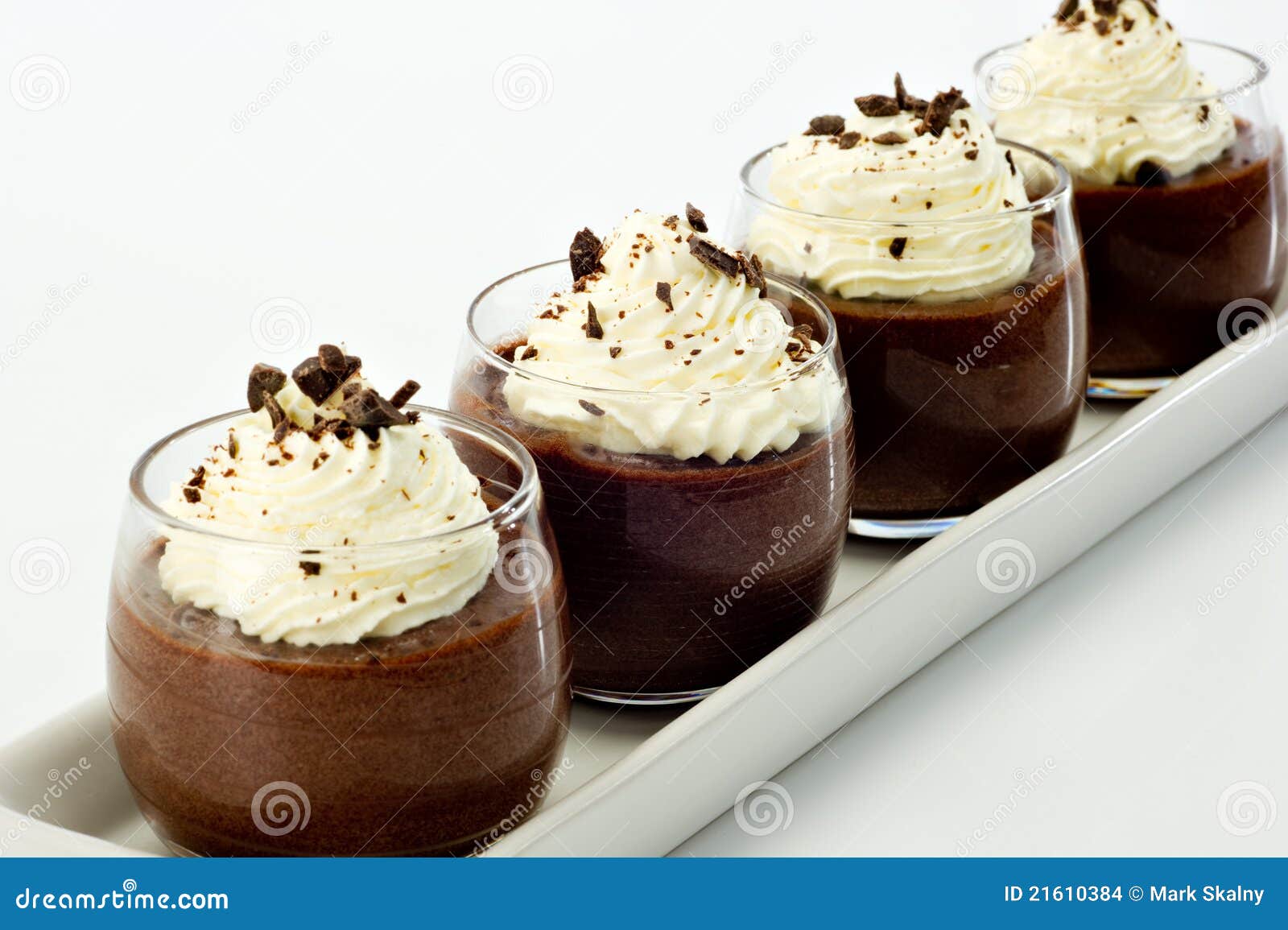 Chocolate Mousse Dessert stock photo. Image of white - 21610384