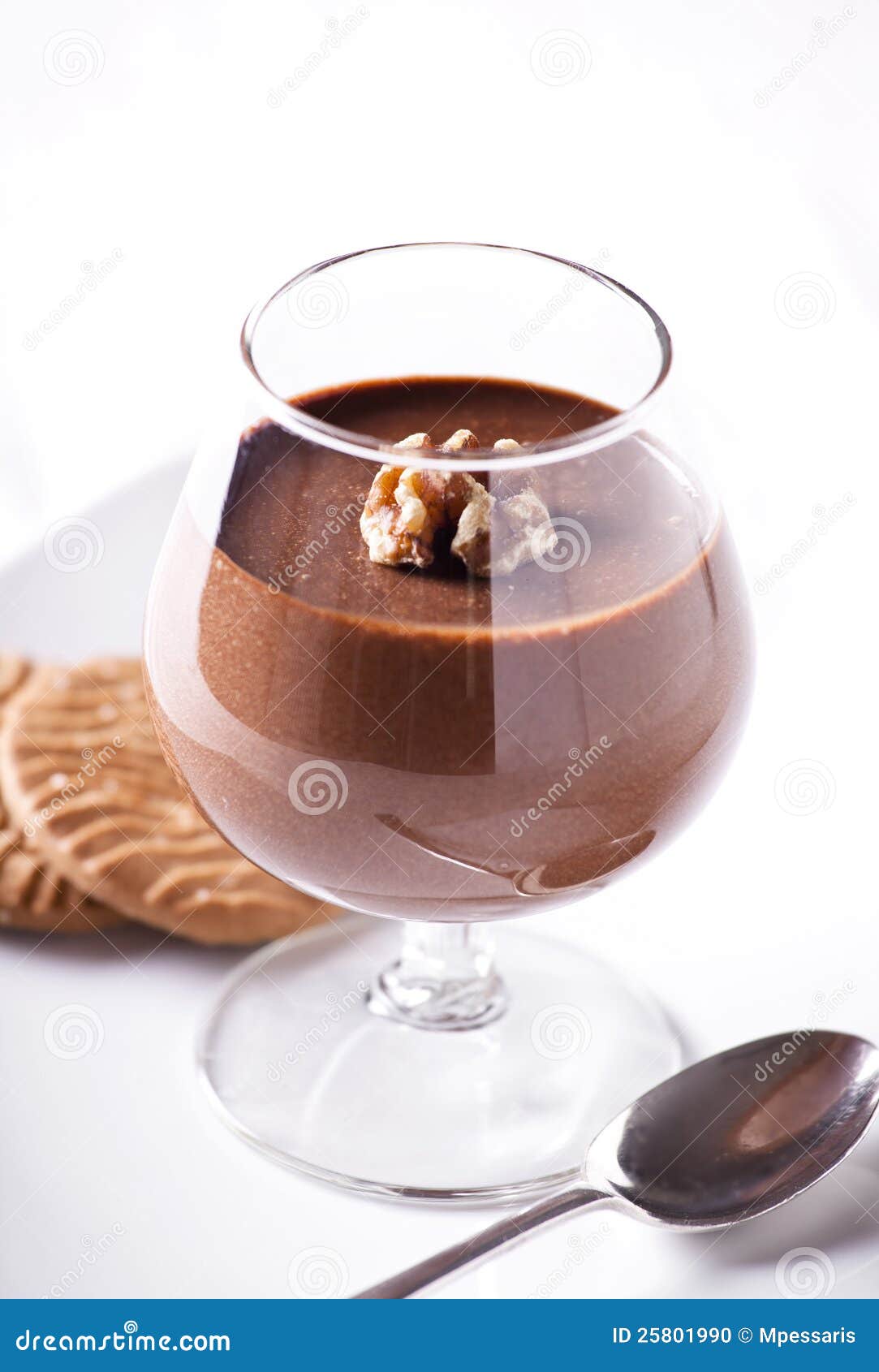 Chocolate Mousse in a Glass Stock Photo - Image of brown, food: 25801990