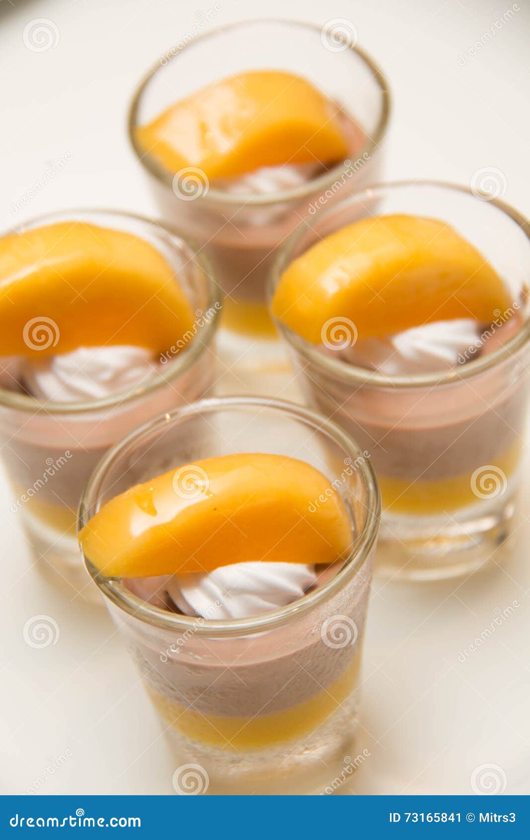Chocolate mousse in glass stock image. Image of dessert - 73165841