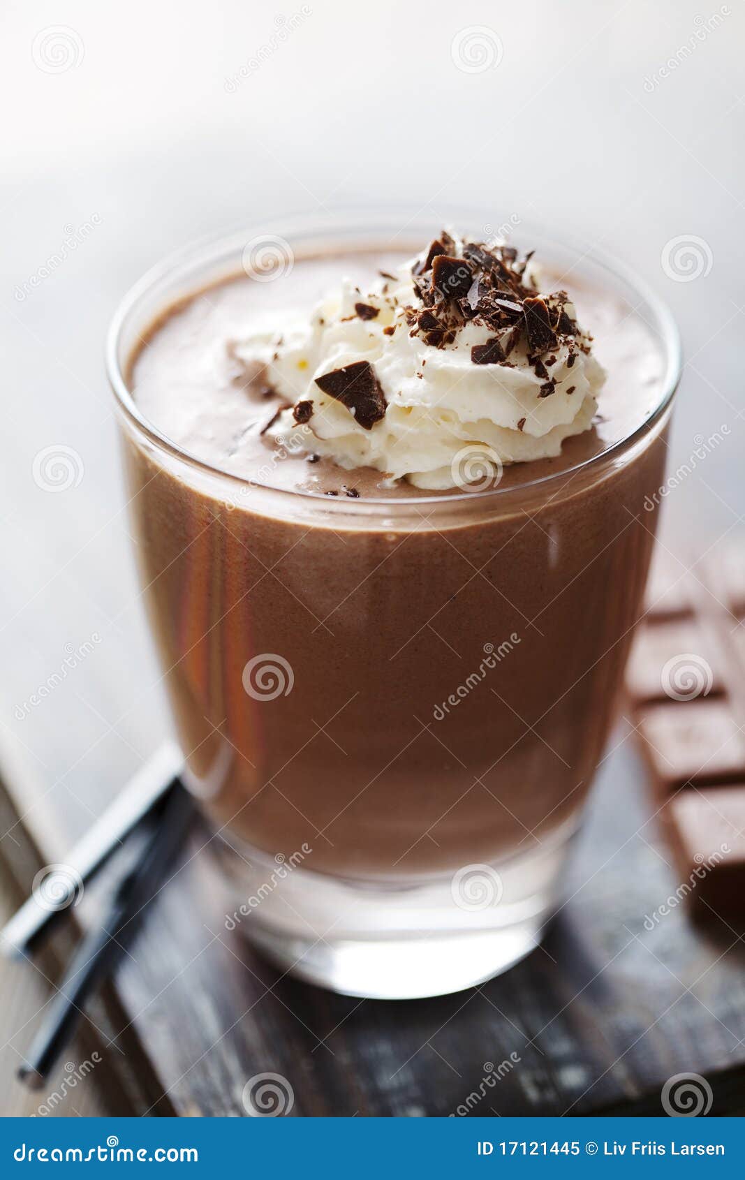 Chocolate Mousse or Milkshake Stock Image - Image of cold, frozen: 17121445