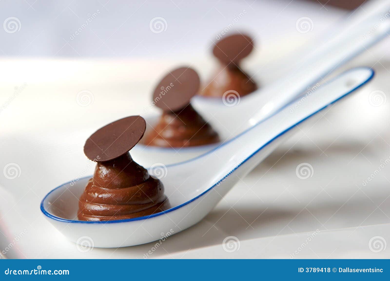 Chocolate mousse spoon stock photo. Image of baking, culinary - 3789418