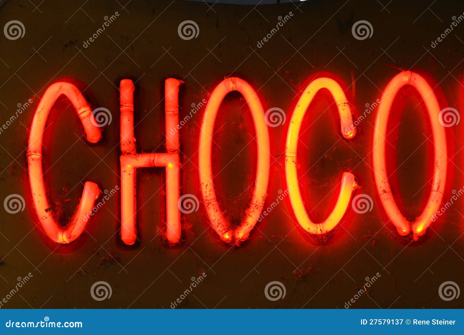 Chocolate Neon Sign stock image. Image of shop, switzerland - 27579137