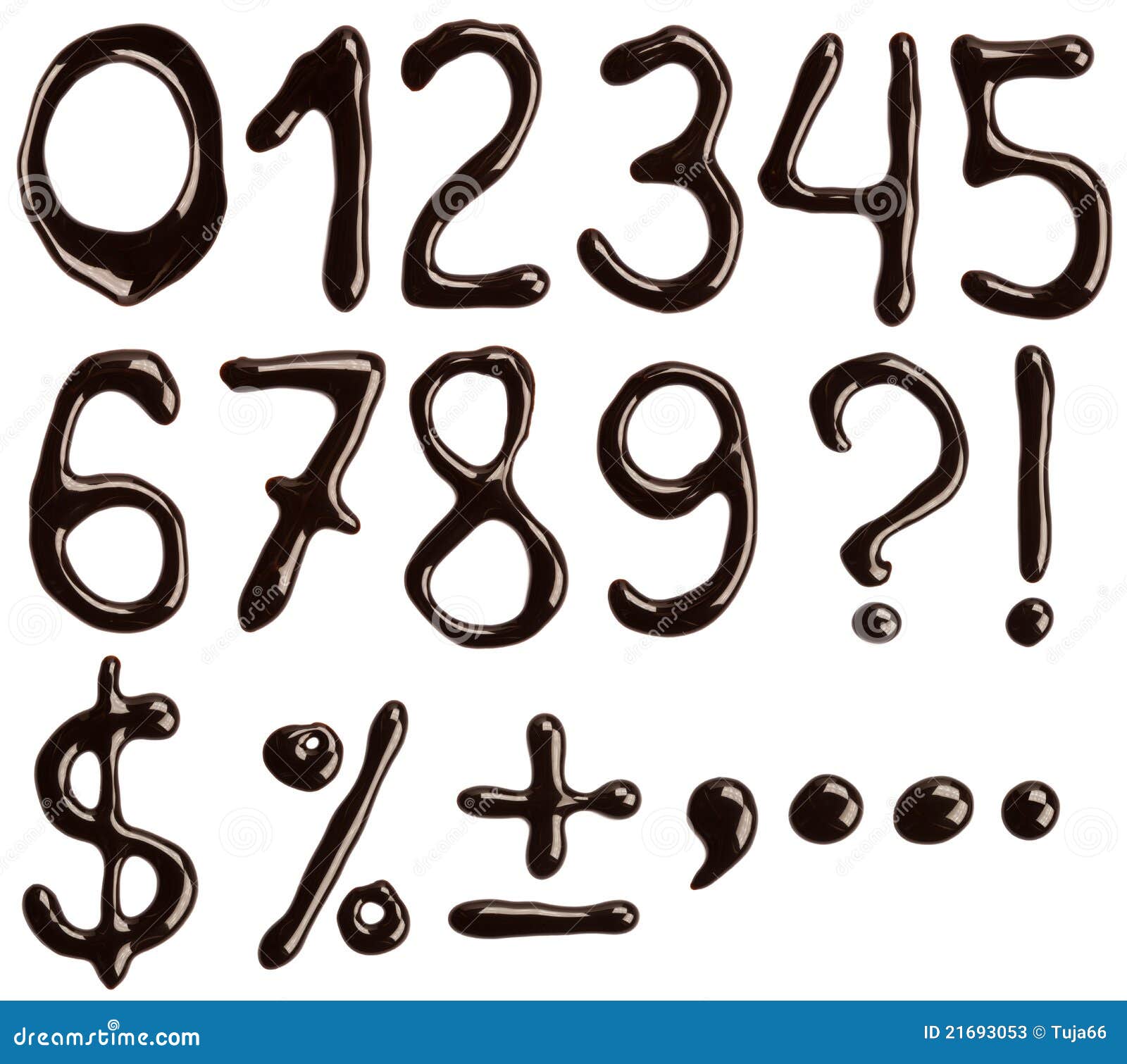 Chocolate numbers stock image. Image of food, count, drop - 21693053