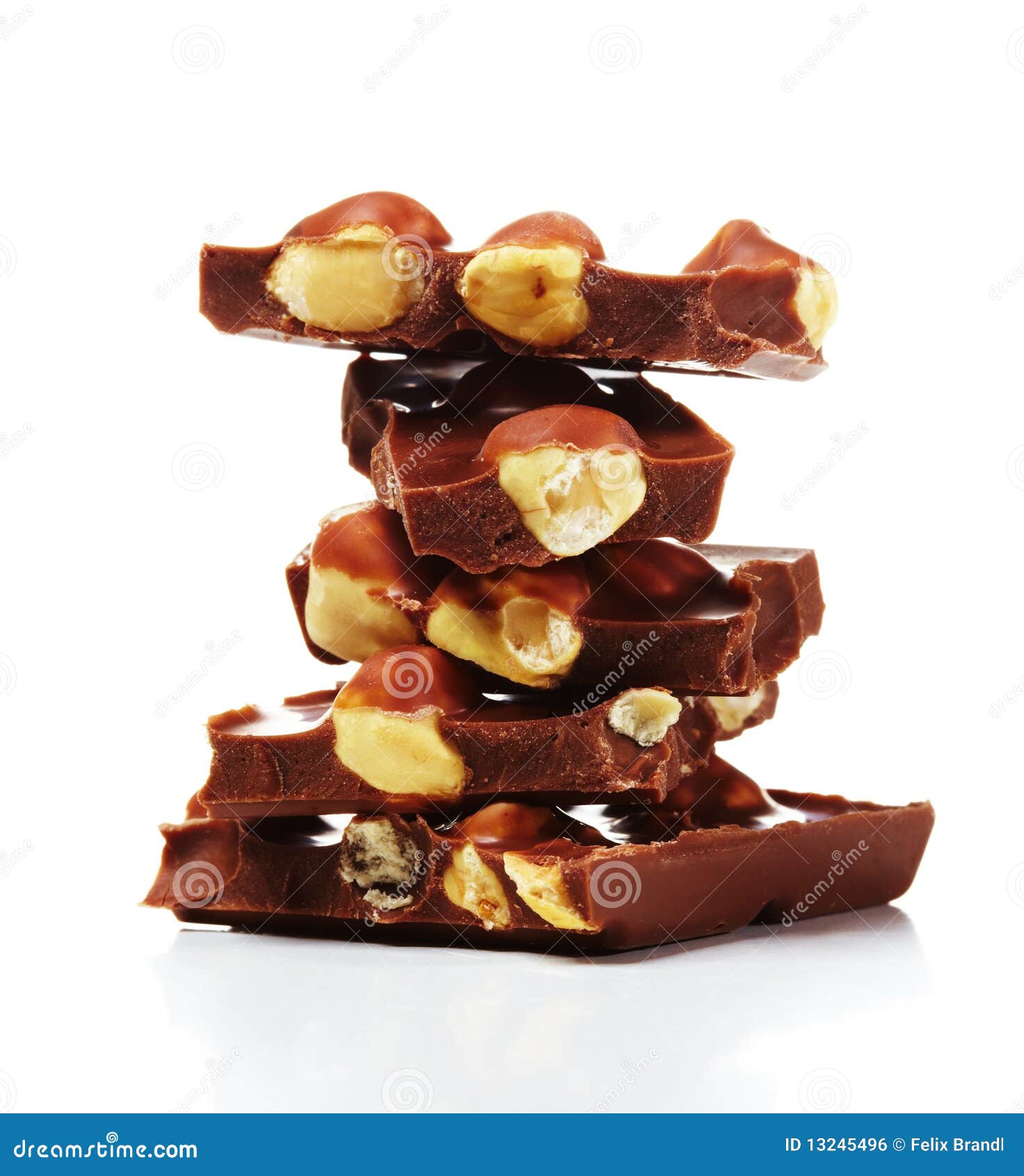 Chocolate with nuts stock photo. Image of cacao, protein - 13245496