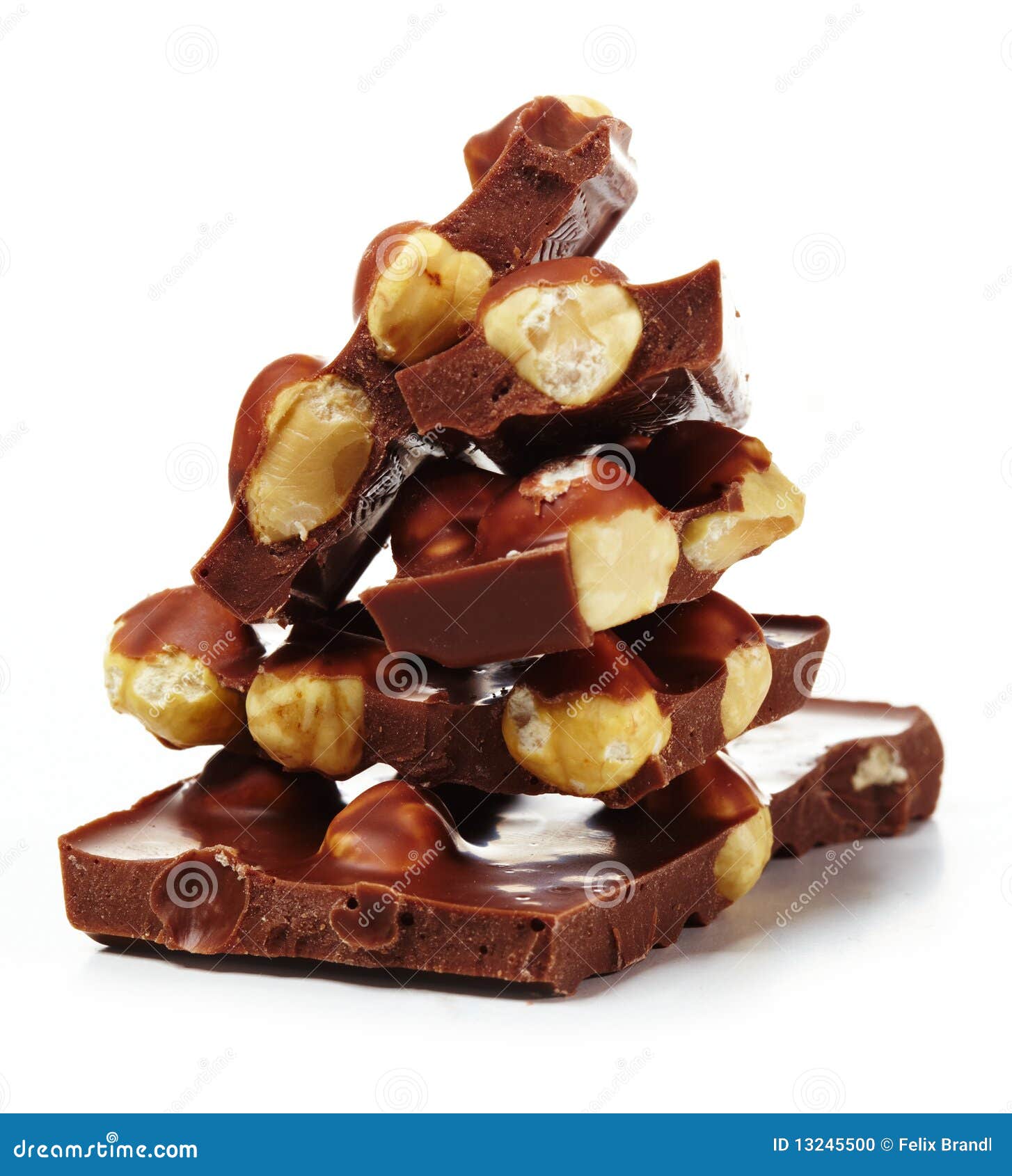 Chocolate with nuts stock photo. Image of sweets, backery - 13245500