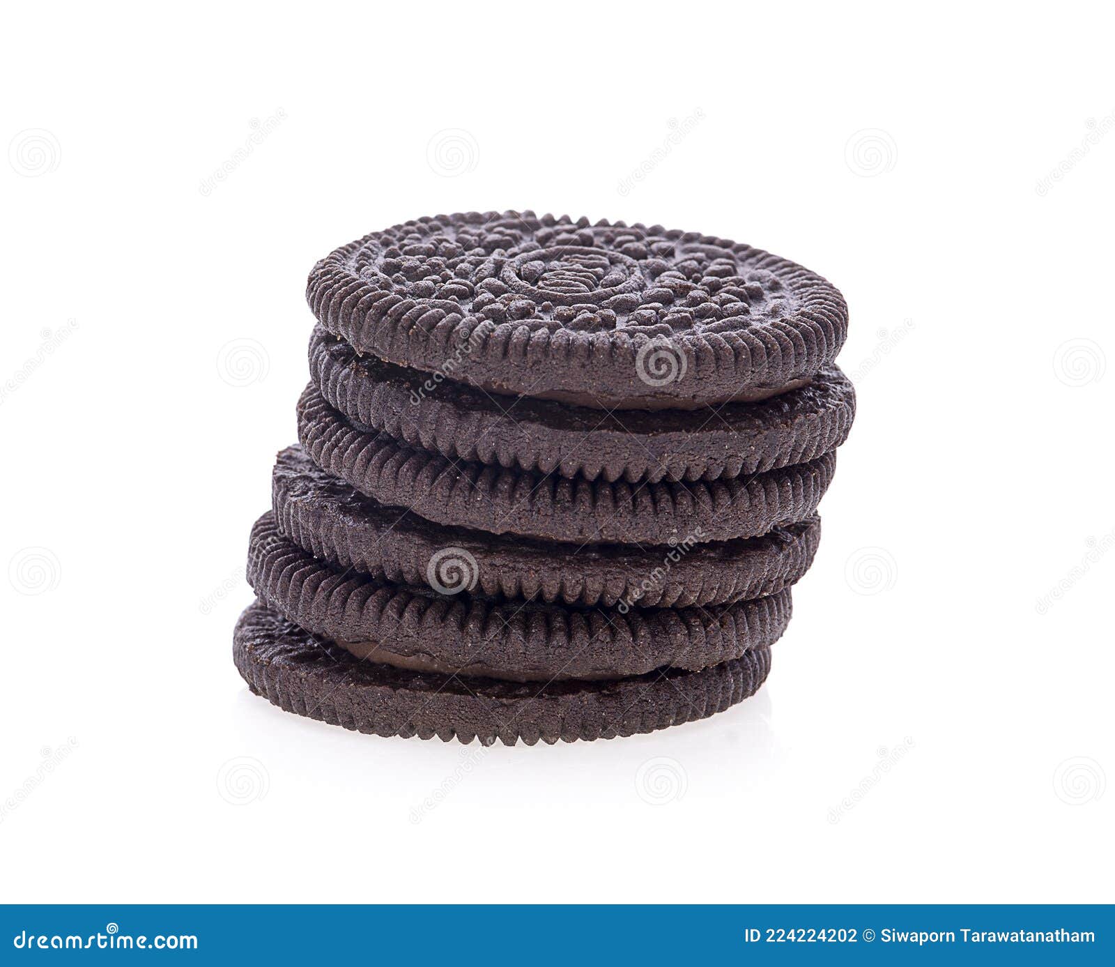 Chocolate Oreo Aislado En Fondo Blanco Foto de archivo - Imagen de ...