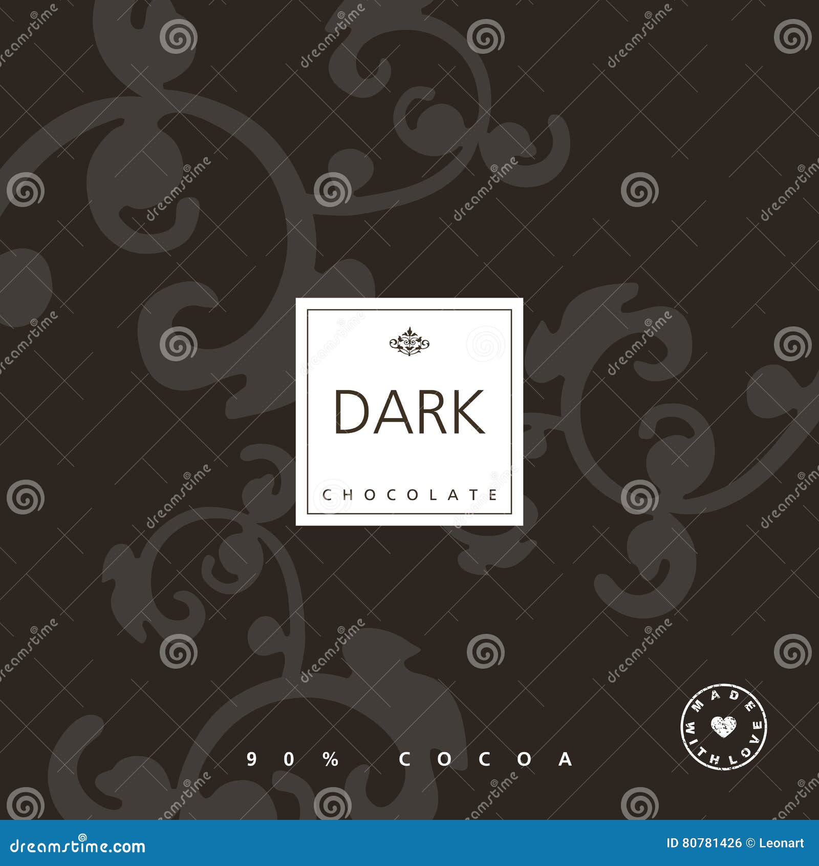 Chocolate Package Design Element. Stock Vector - Illustration of design ...