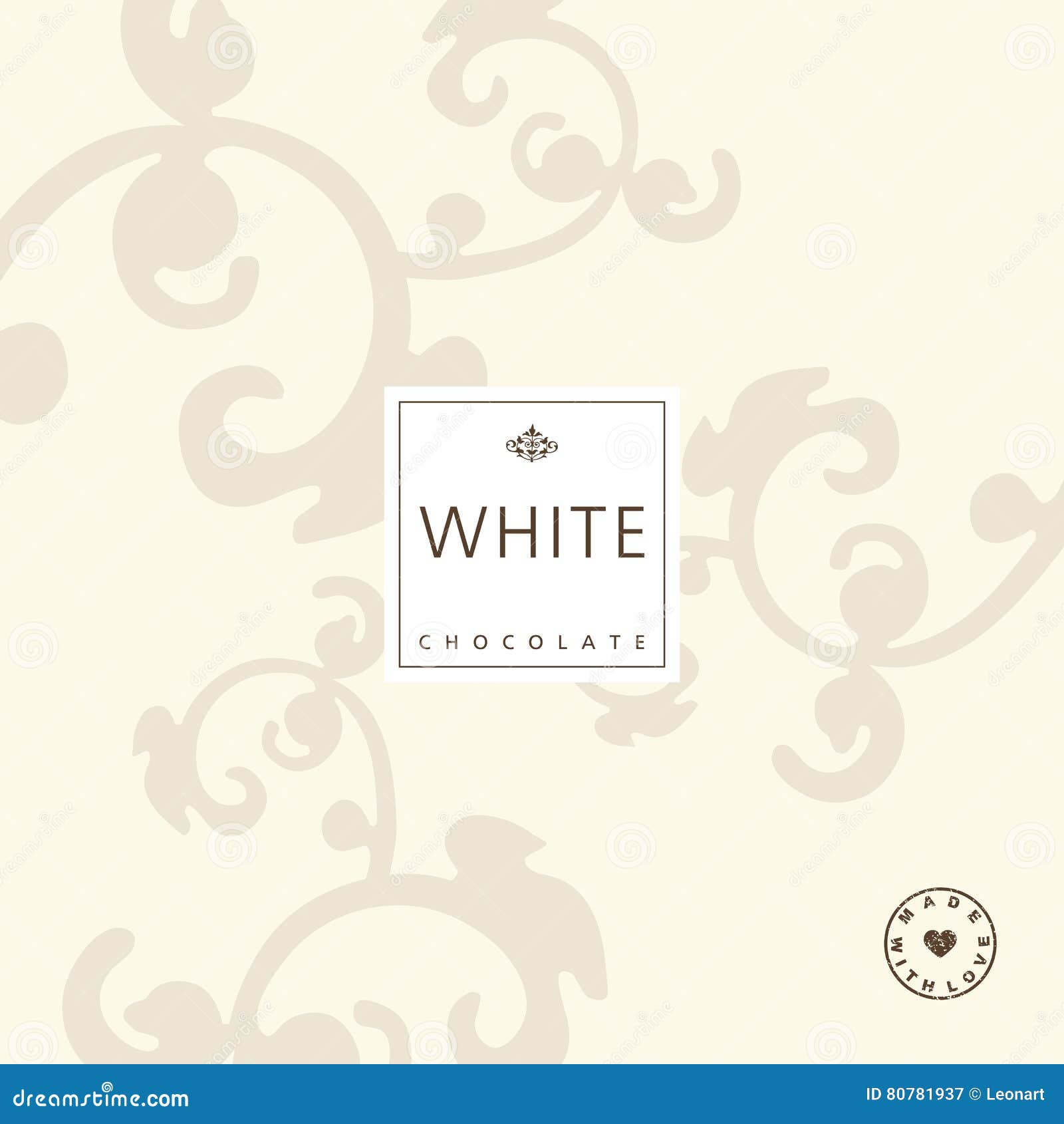 Chocolate Package Design Element. Stock Vector - Illustration of ...