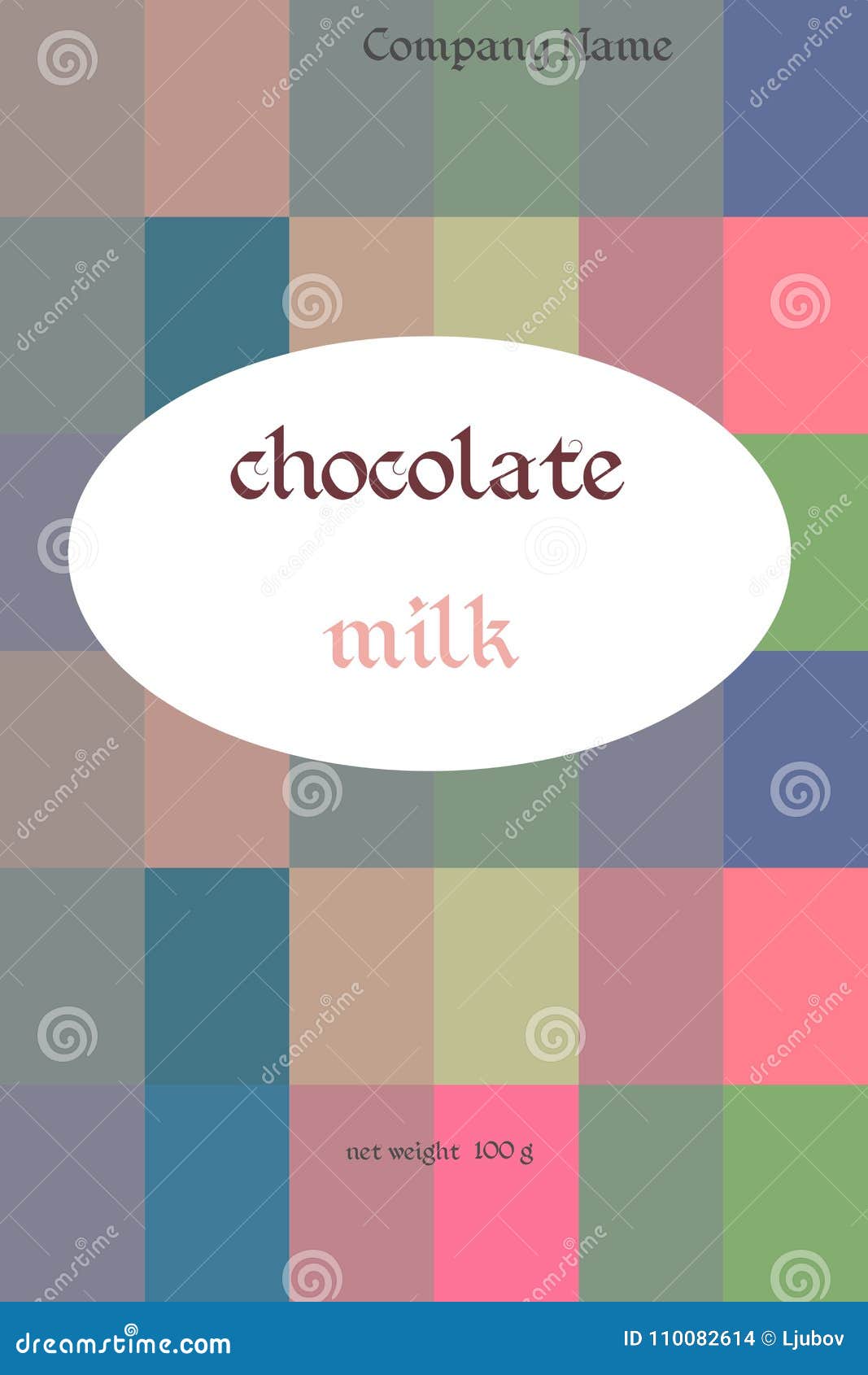 Chocolate Packaging. Colorful Geometric Background Stock Vector ...