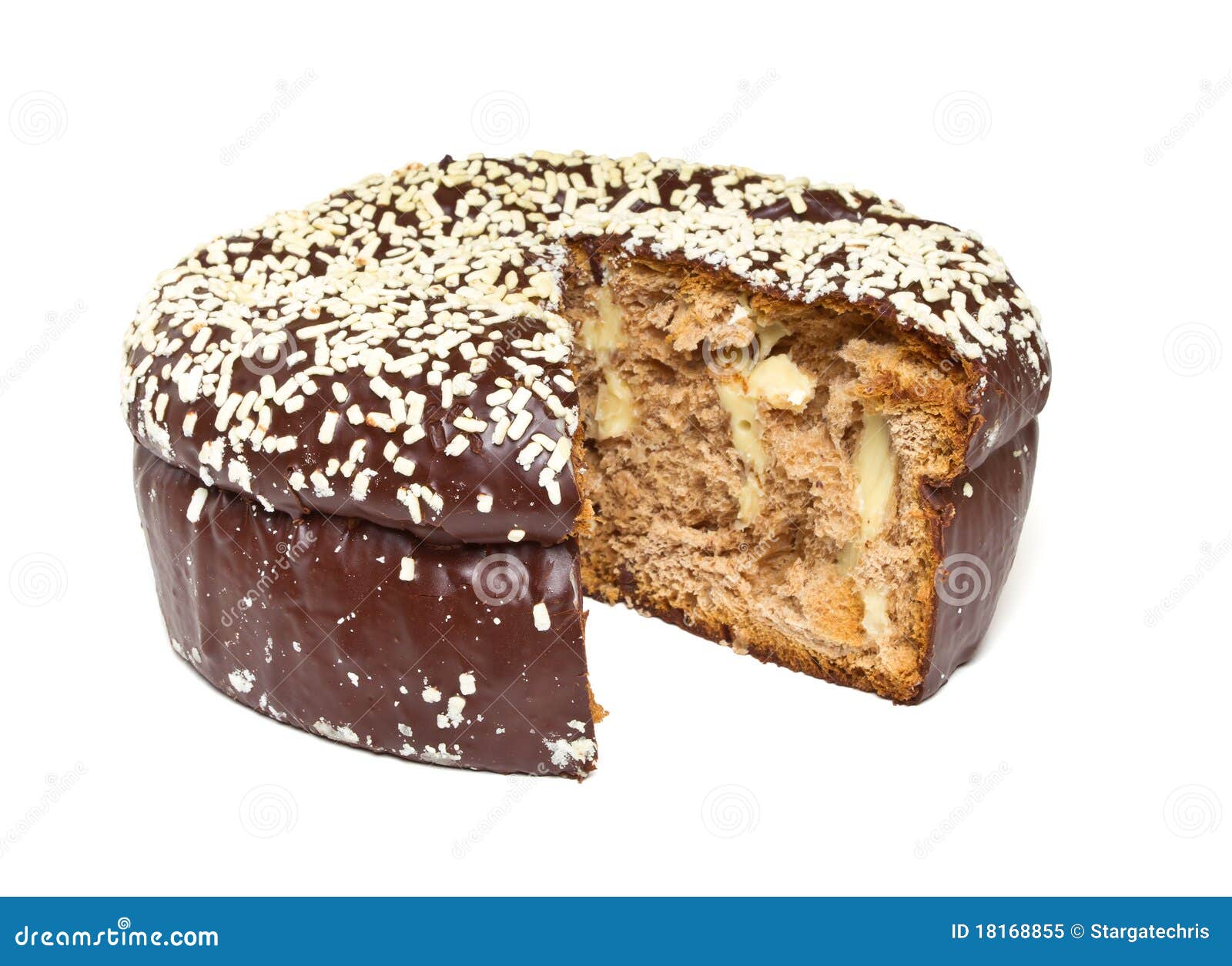 Chocolate Panettone stock image. Image of chocolate, sprinkles - 18168855