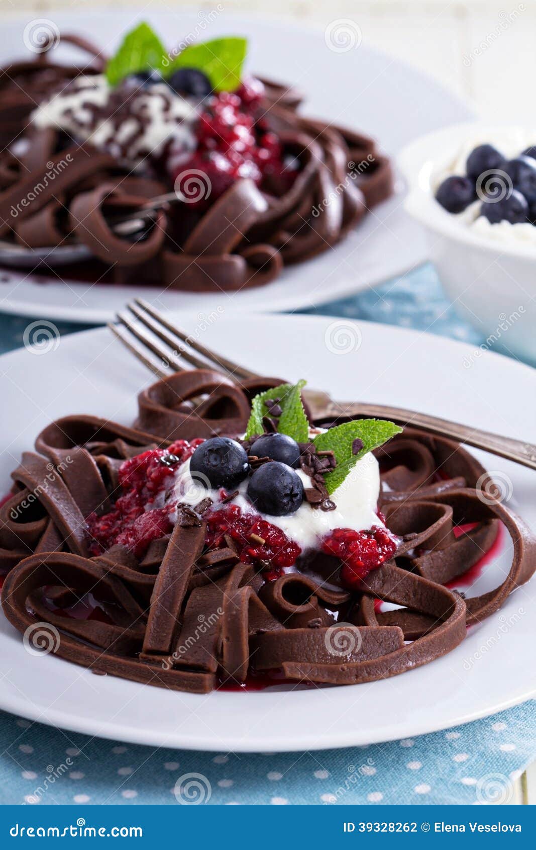 Chocolate pasta stock photo. Image of dish, nutrition - 39328262