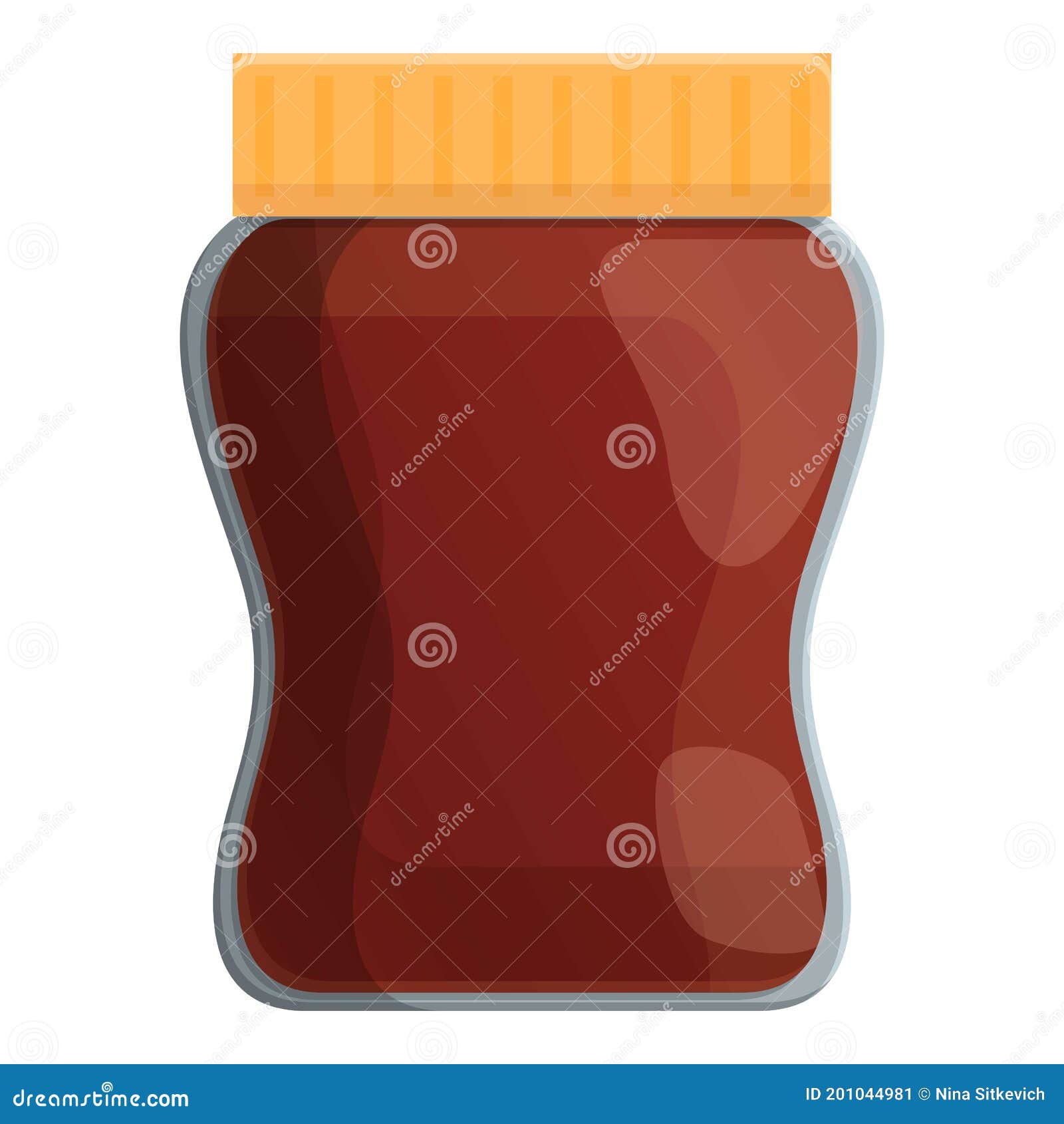 Chocolate Paste In The Form Of A Pyramid. Vector Illustration On White ...
