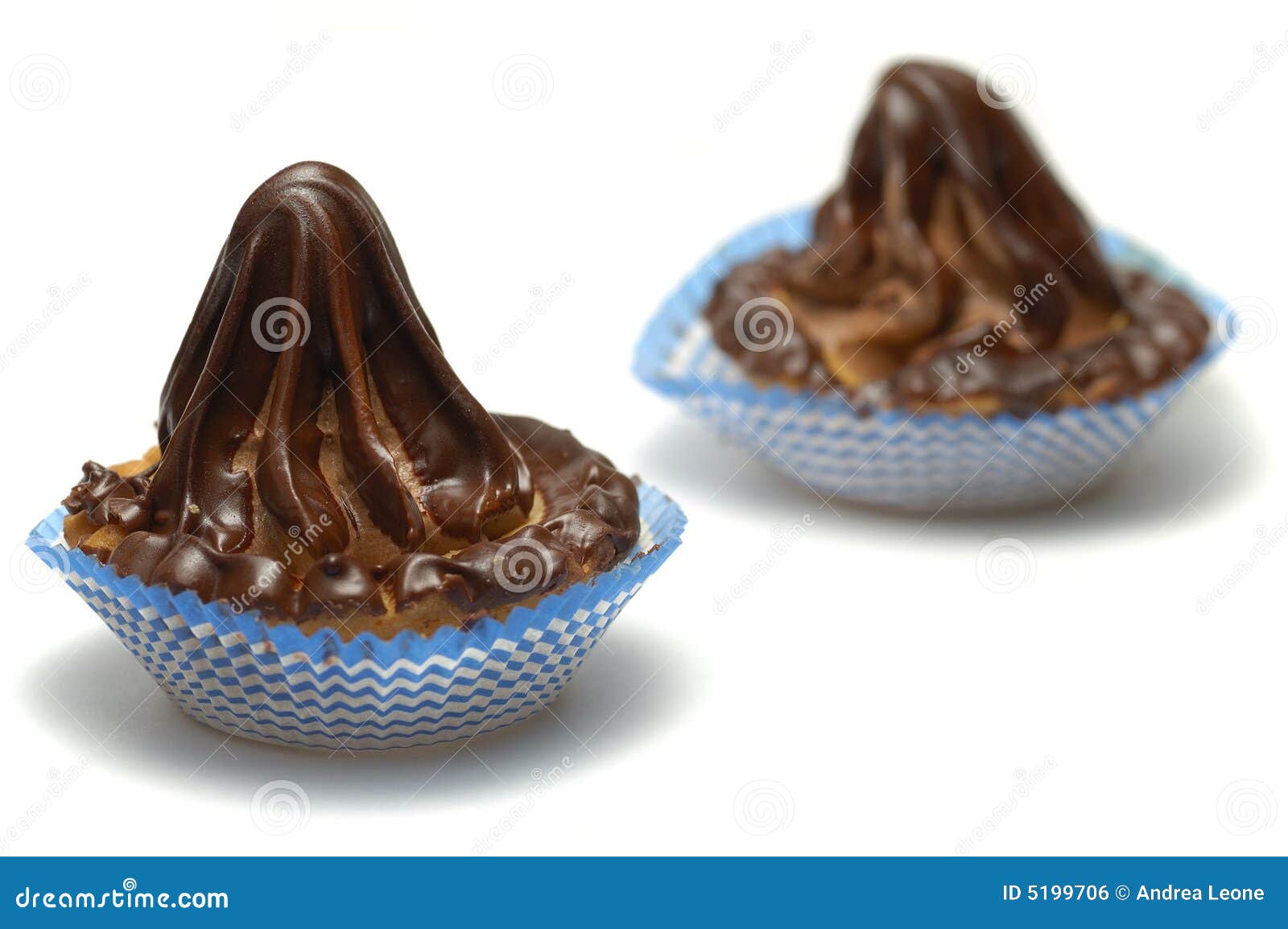 Chocolate Pastries stock photo. Image of white, cream - 5199706