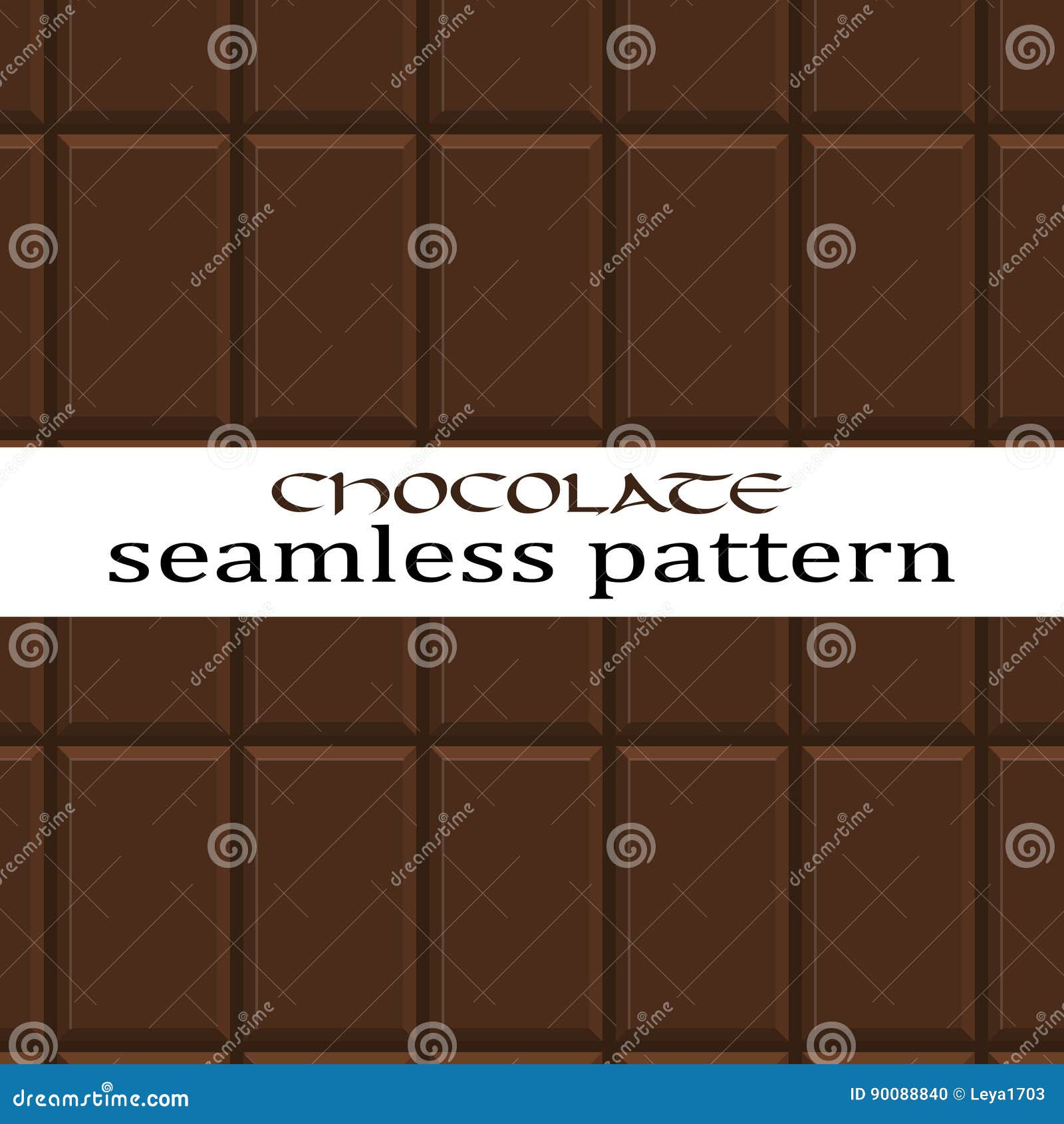 Chocolate pattern stock vector. Illustration of wrapping - 90088840