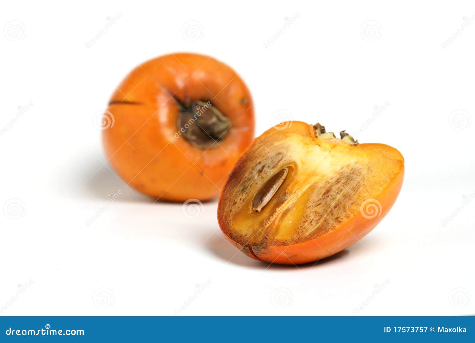 Chocolate persimmons stock image. Image of slice, fruit - 17573757