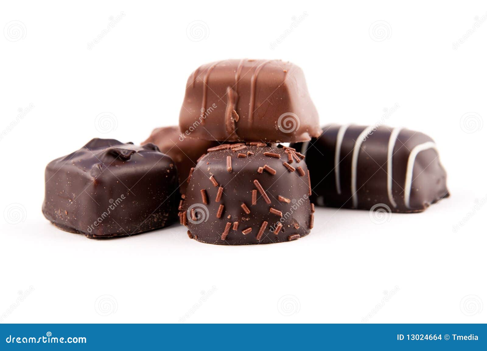 Chocolate pieces stock photo. Image of chocolate, treats - 13024664