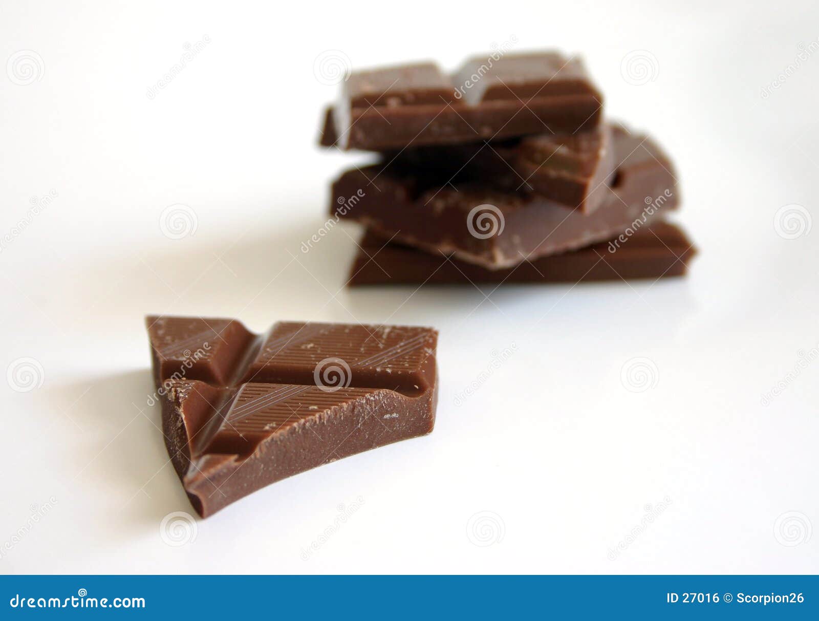 Chocolate pieces stock photo. Image of pieces, pile, flavour - 27016