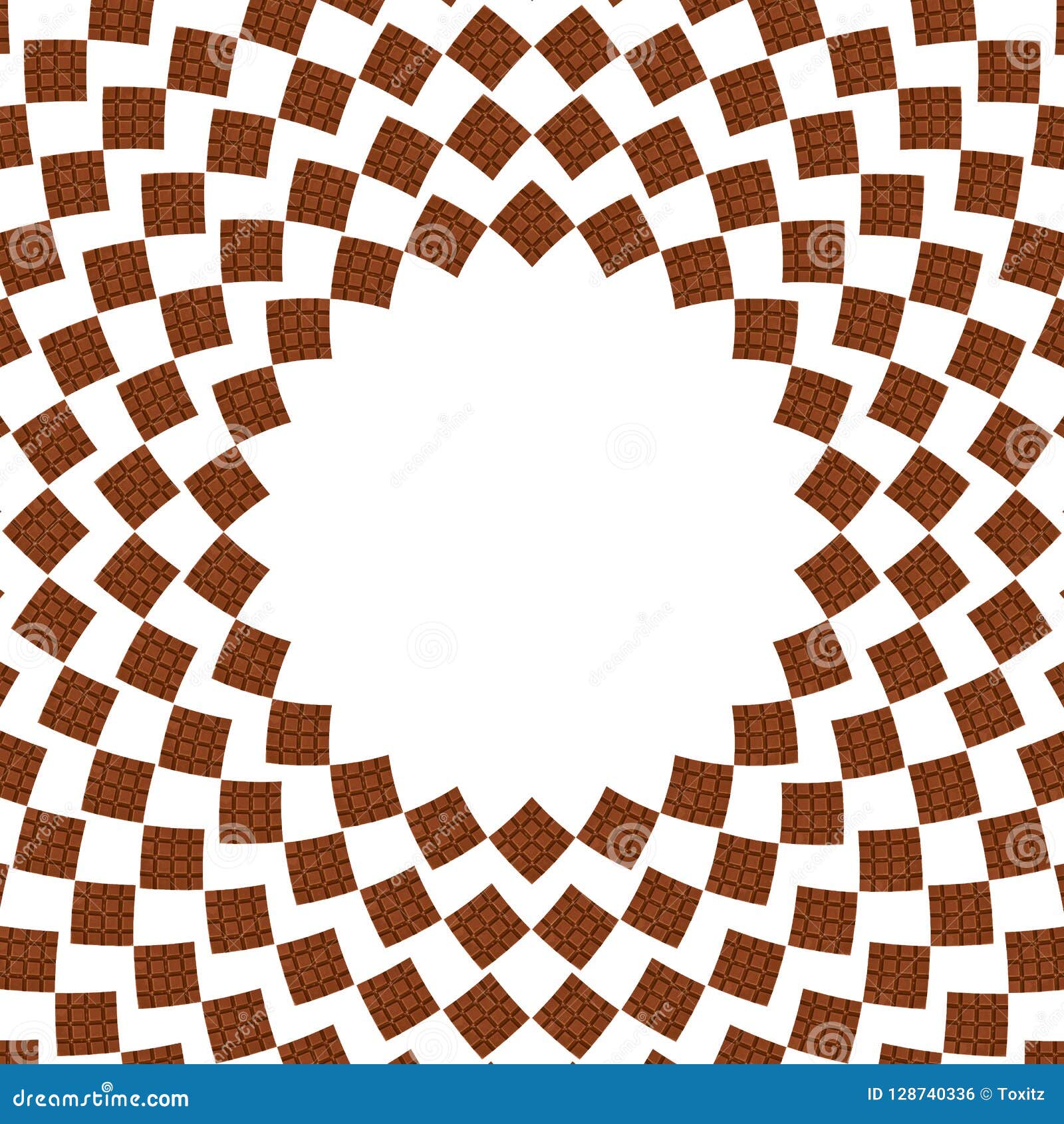 Chocolate Pieces Background, Frame and Border, Copy Space Photo Stock ...