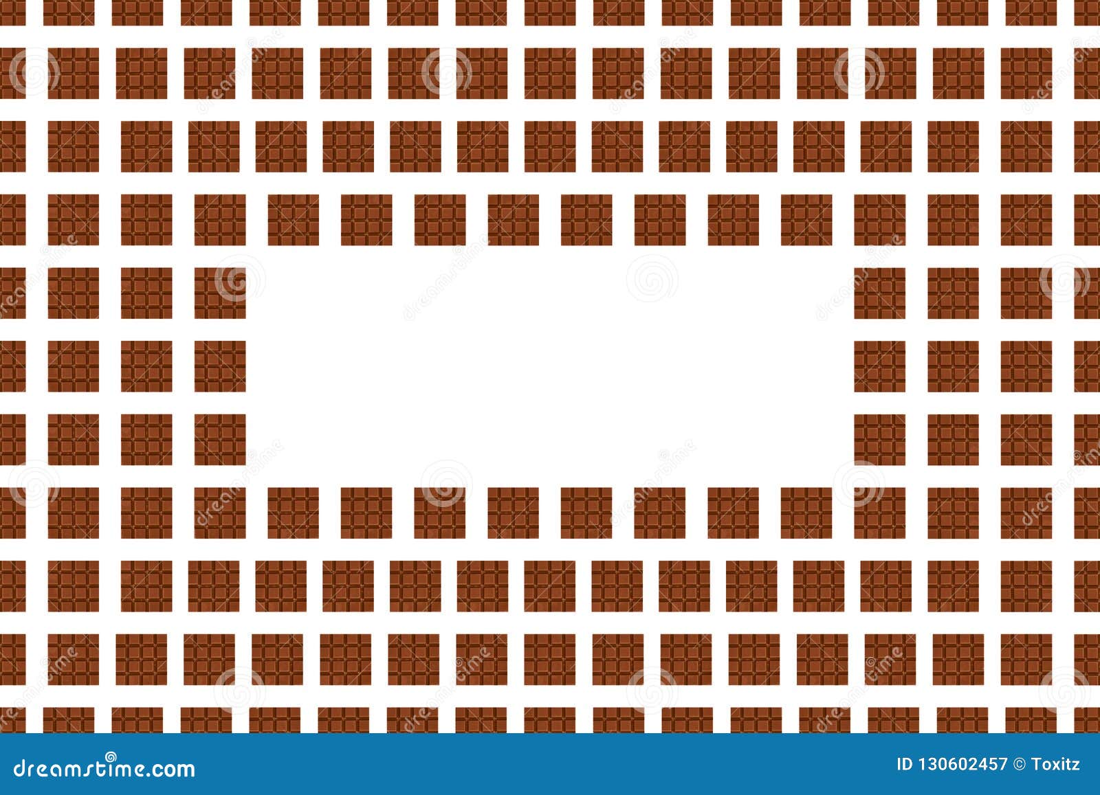 Chocolate Pieces Background, Frame and Border, Copy Space Photo Stock ...